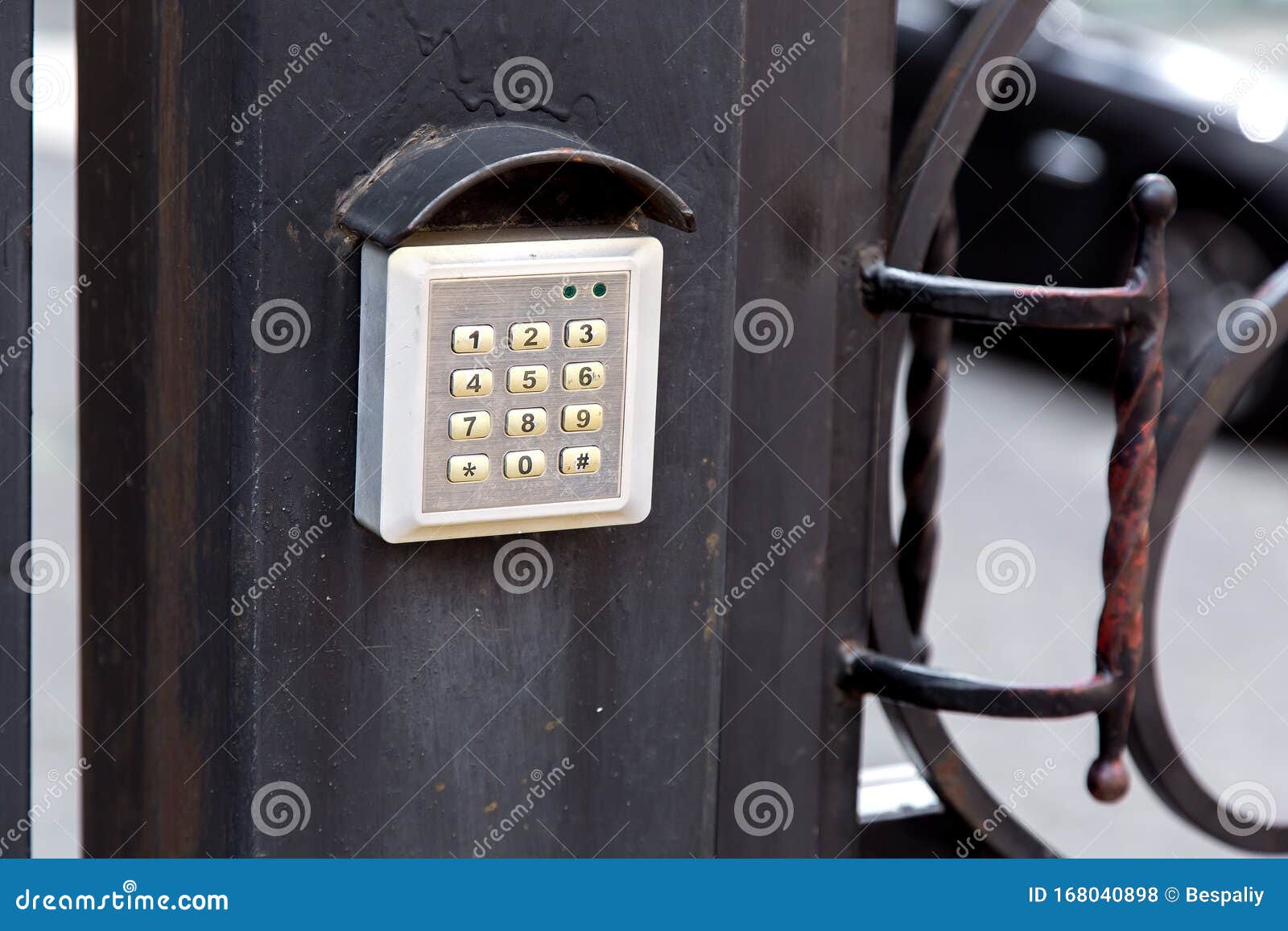 Electronic Security Lock for Access with Buttons. Stock Photo - Image ...