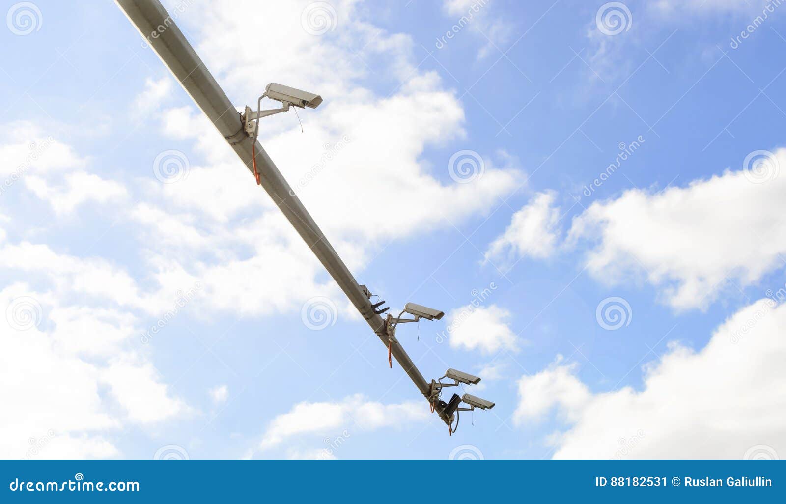 Electronic Security Video Camera of Surveillance Stock Image - Image of ...