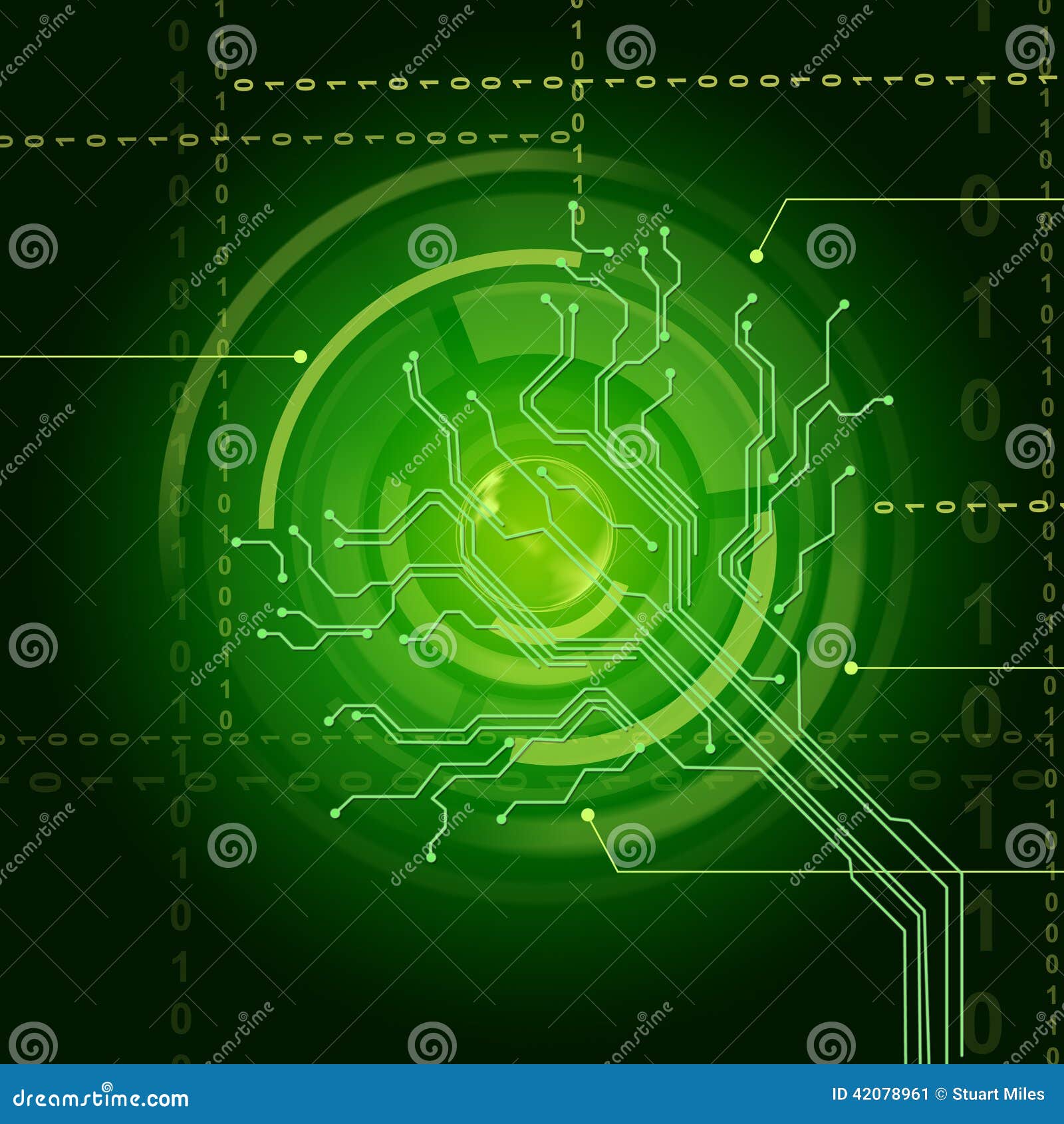 Electronic Sensor Background Shows Illuminated Eye Sensor or Cir Stock ...