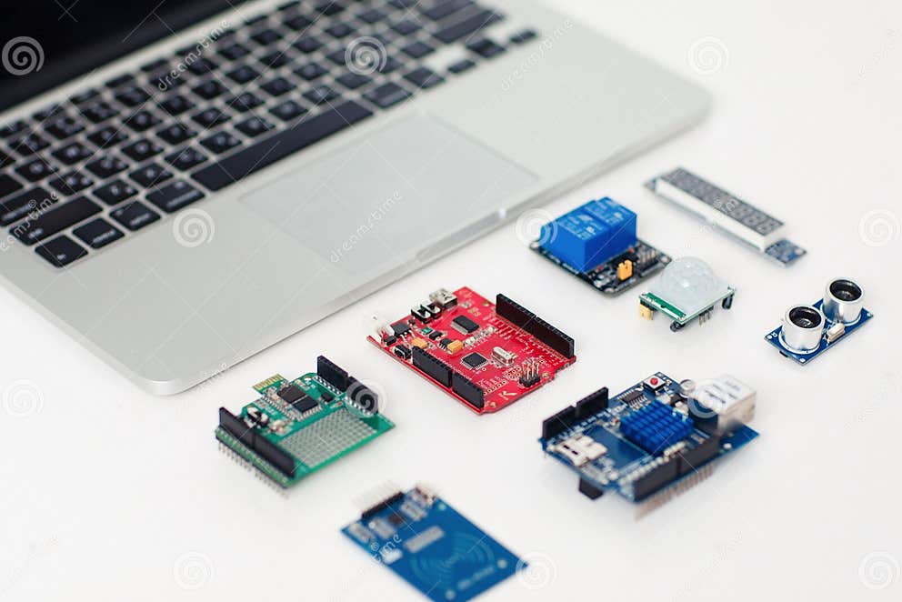 Electronic Shields for Devices Development Stock Photo - Image of ...