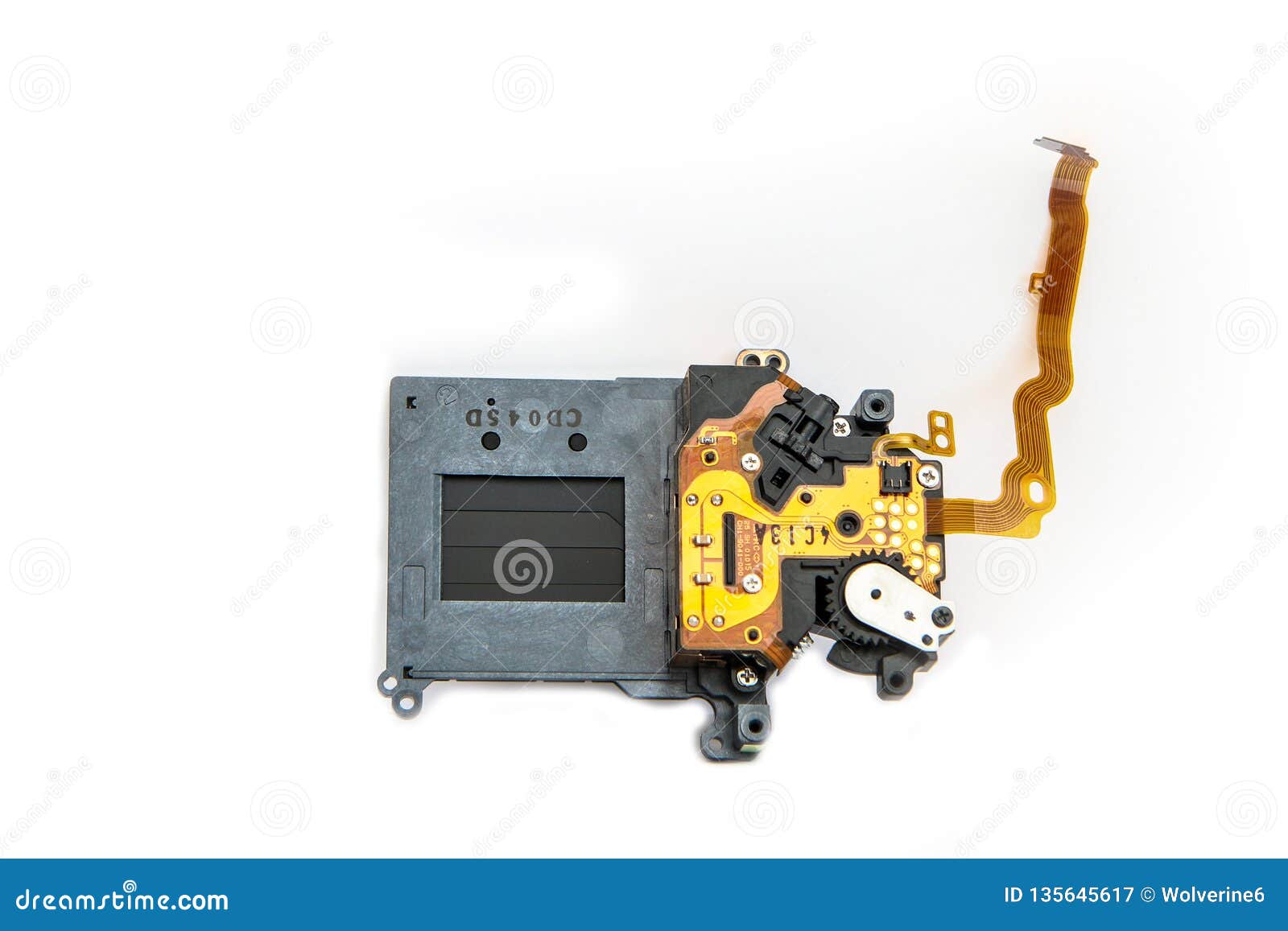 Electronic Shutter, the Component of an Electronic Reflex Camera Stock ...