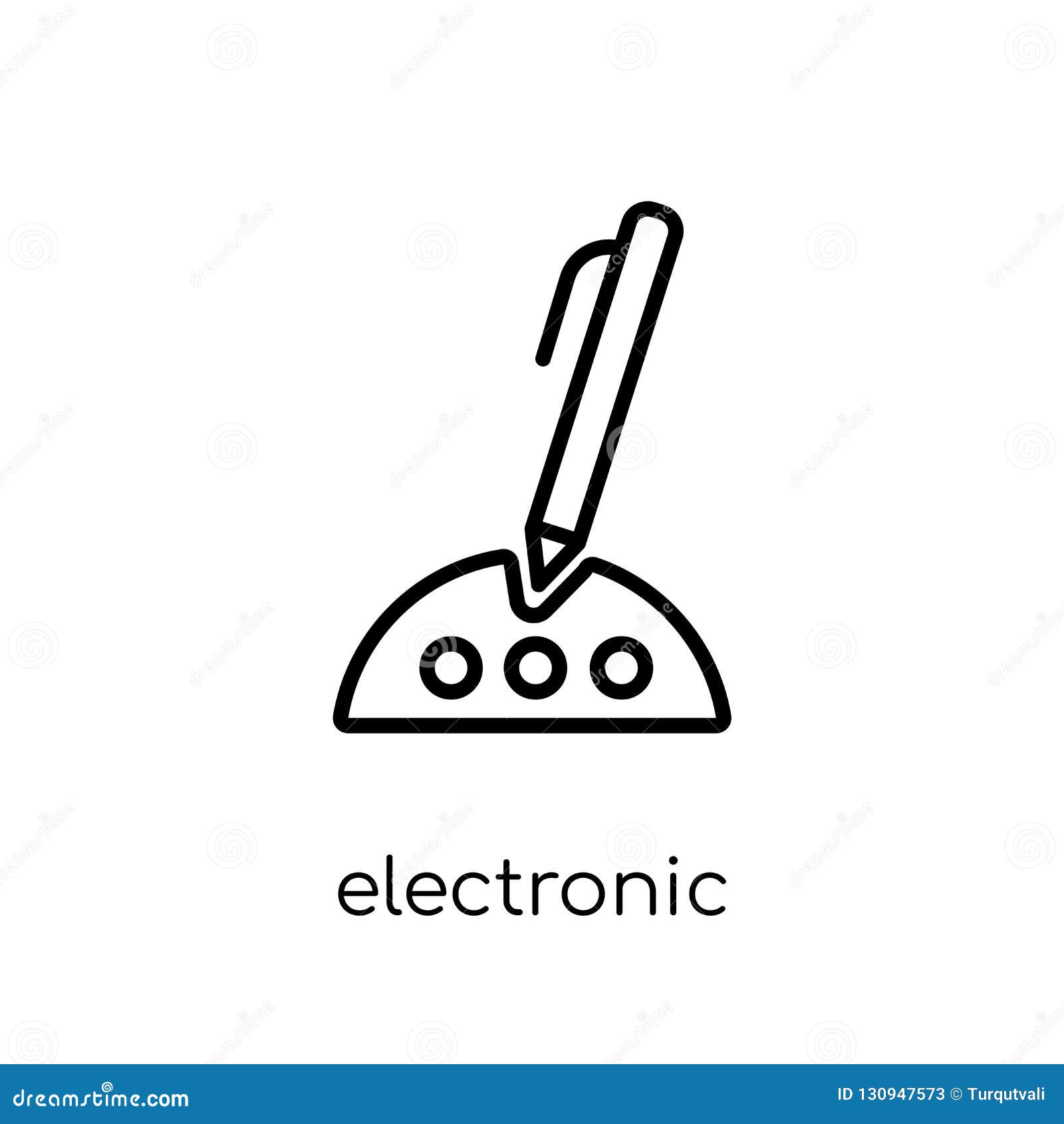 Electronic Signature Icon from Electronic Devices Collection. Stock ...