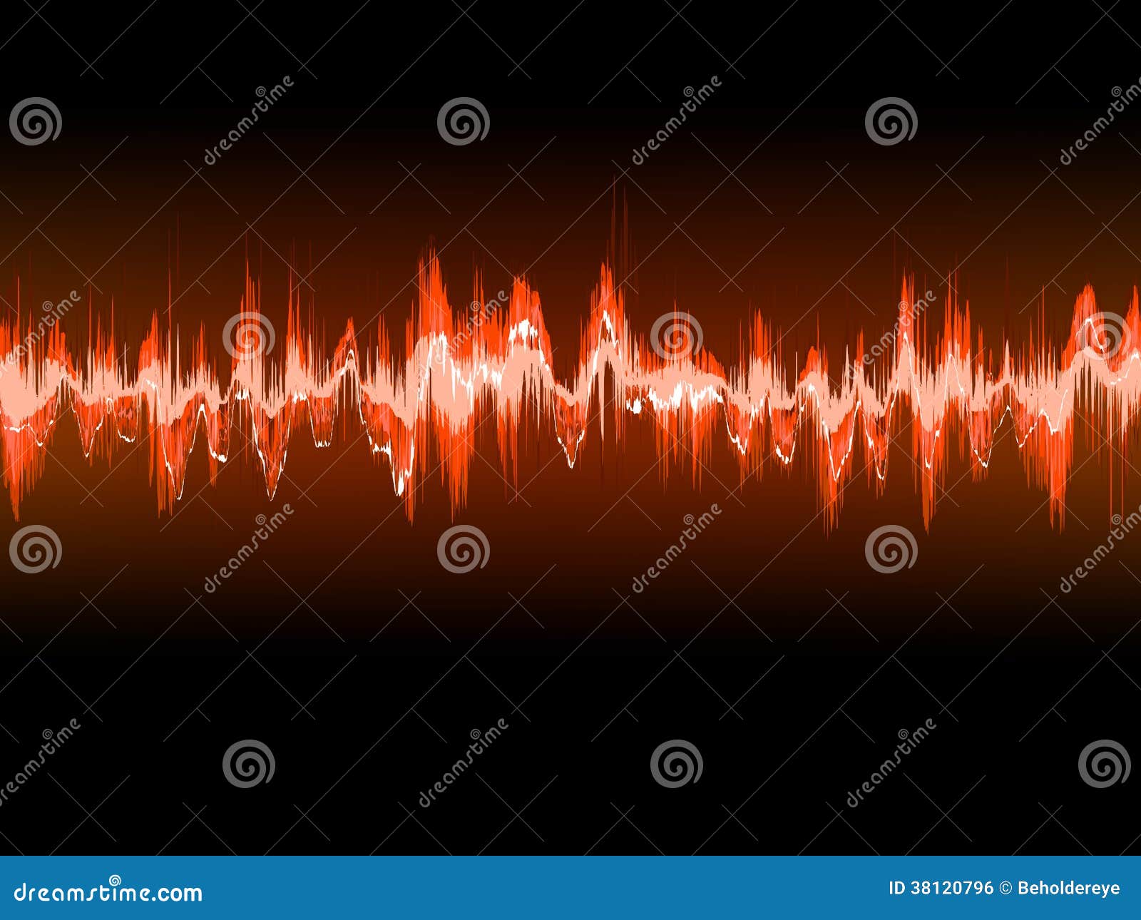 Electronic Sine Sound or Audio Waves. EPS 10 Stock Vector ...