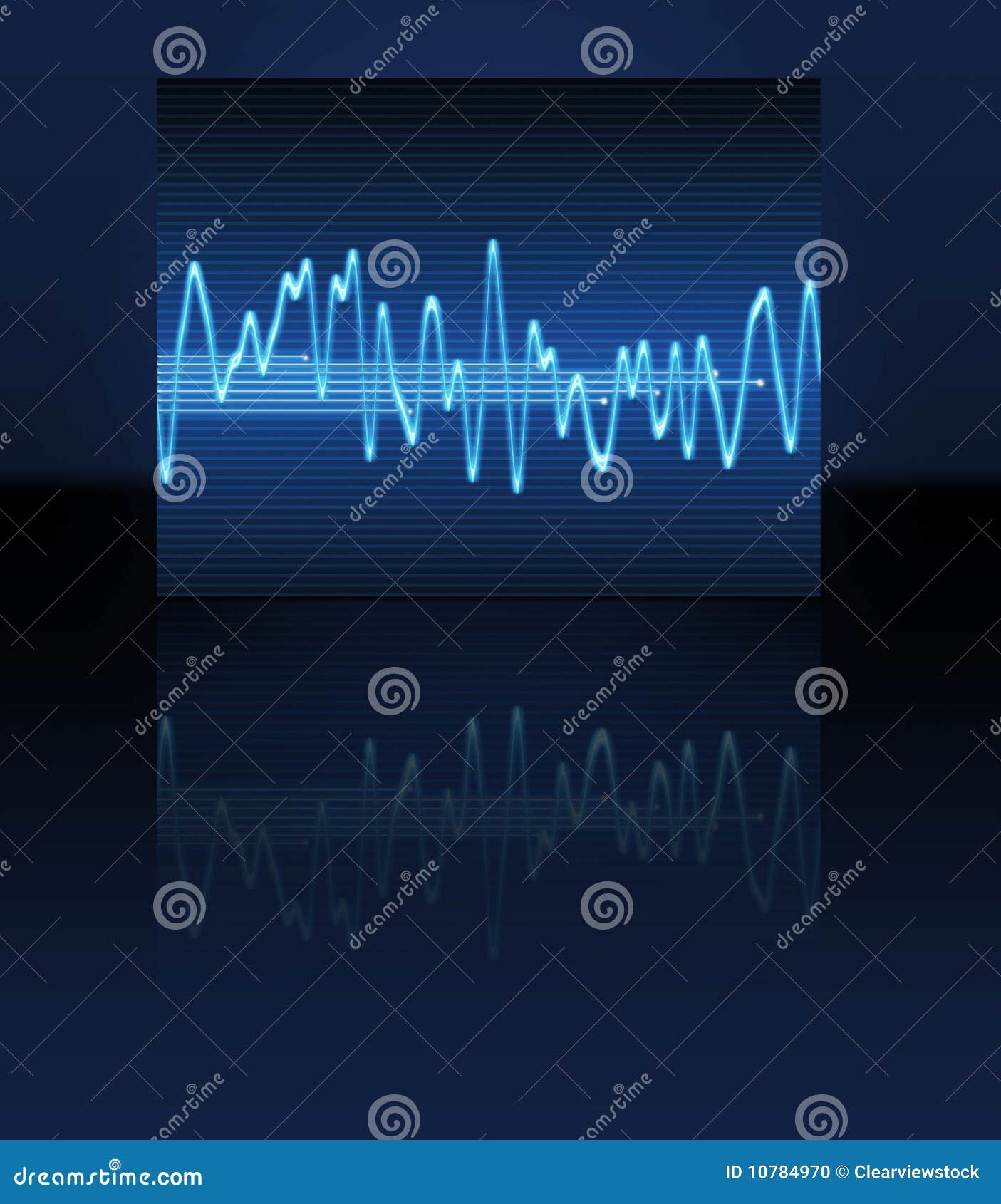 Electronic sine sound wave stock vector. Illustration of scientific ...