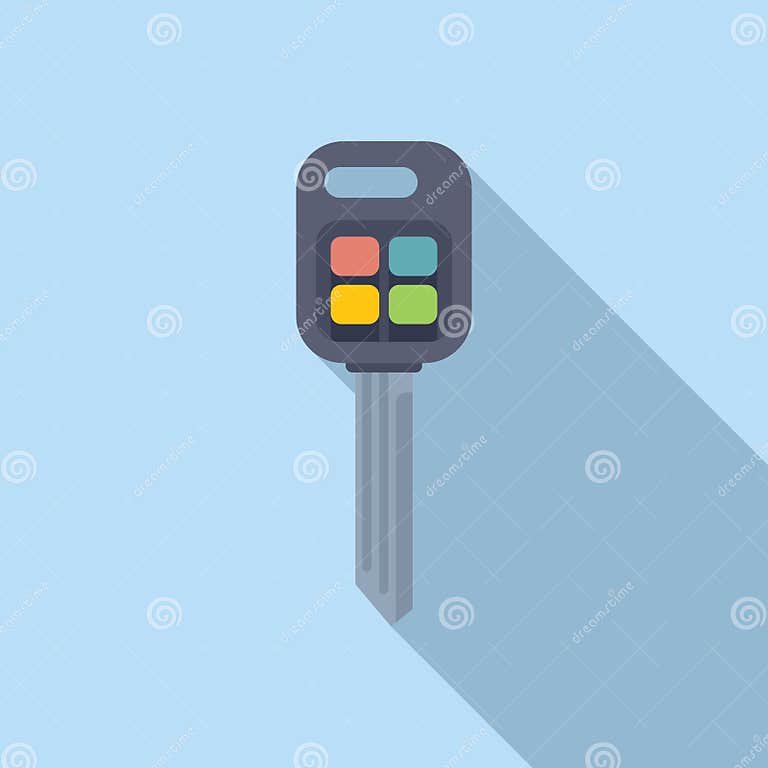Electronic Smart Key Icon Flat Vector. Access Security Stock Vector ...