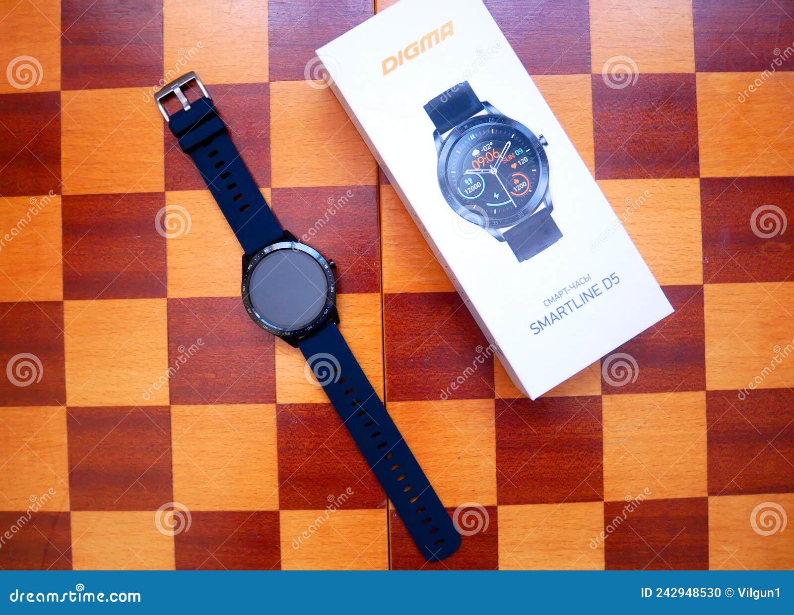 Electronic Smart Watch Details and Close-up. Using a Smartwatch ...