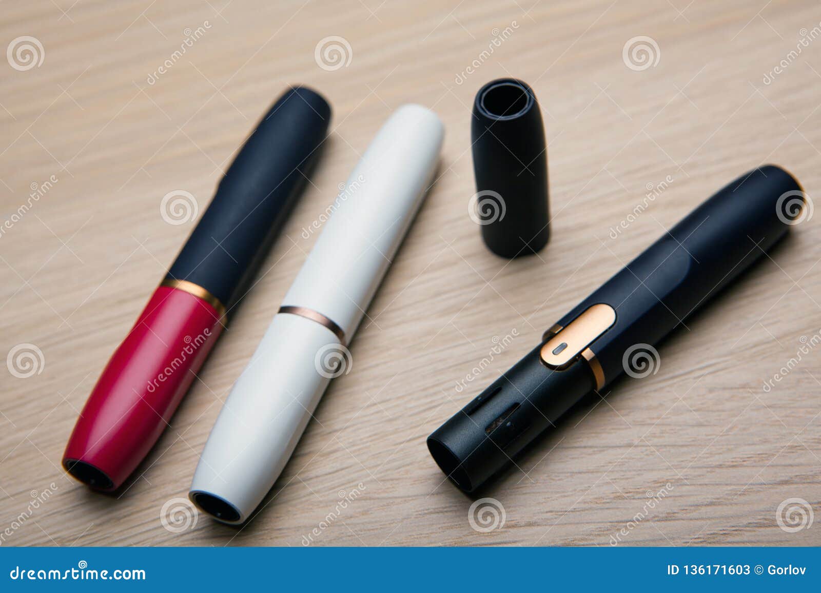 Electronic Smoke Device Studio Stock Image - Image of battery, electric ...