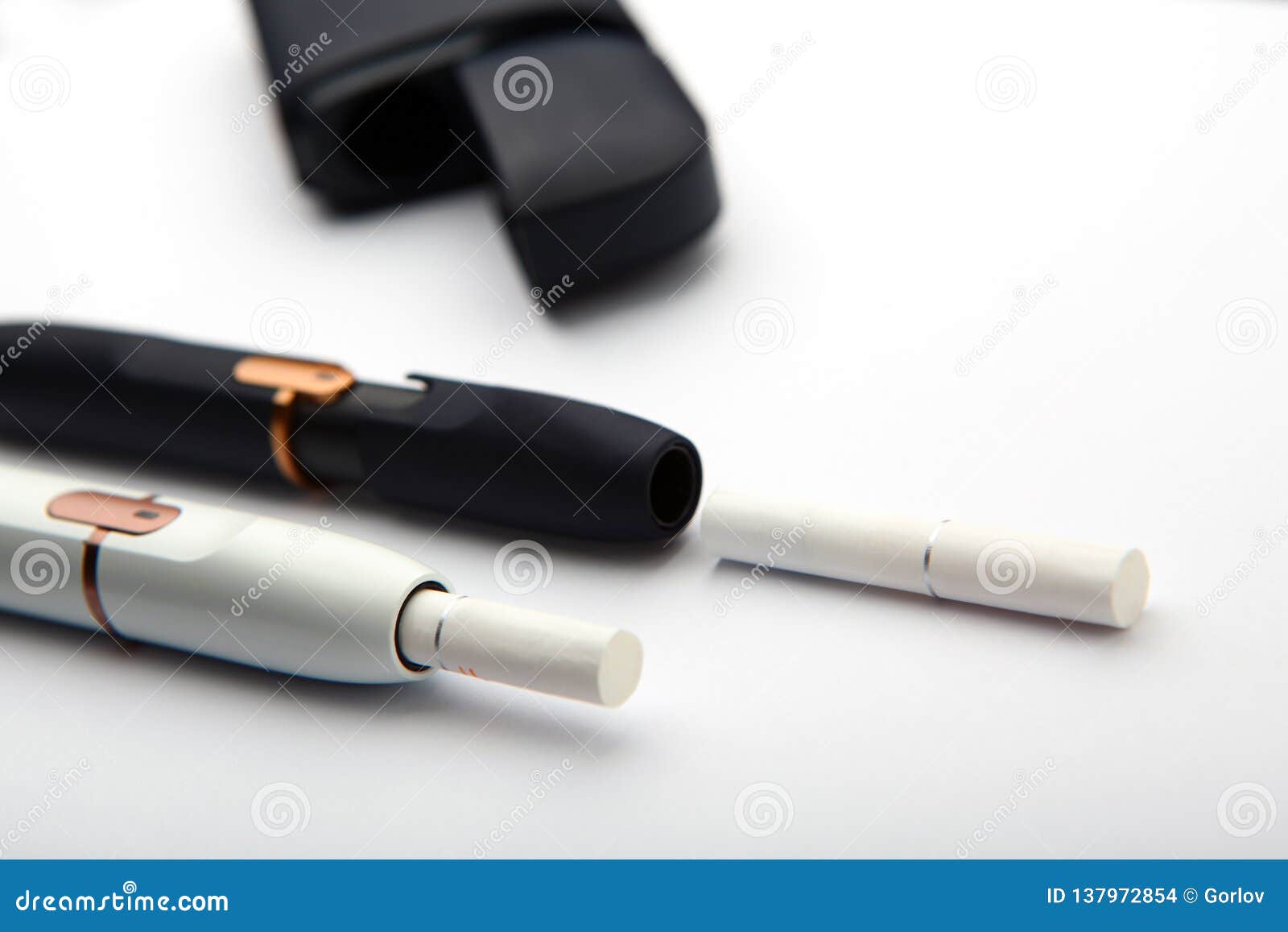 Electronic Smoke Device Studio White Background Stock Photo - Image of ...