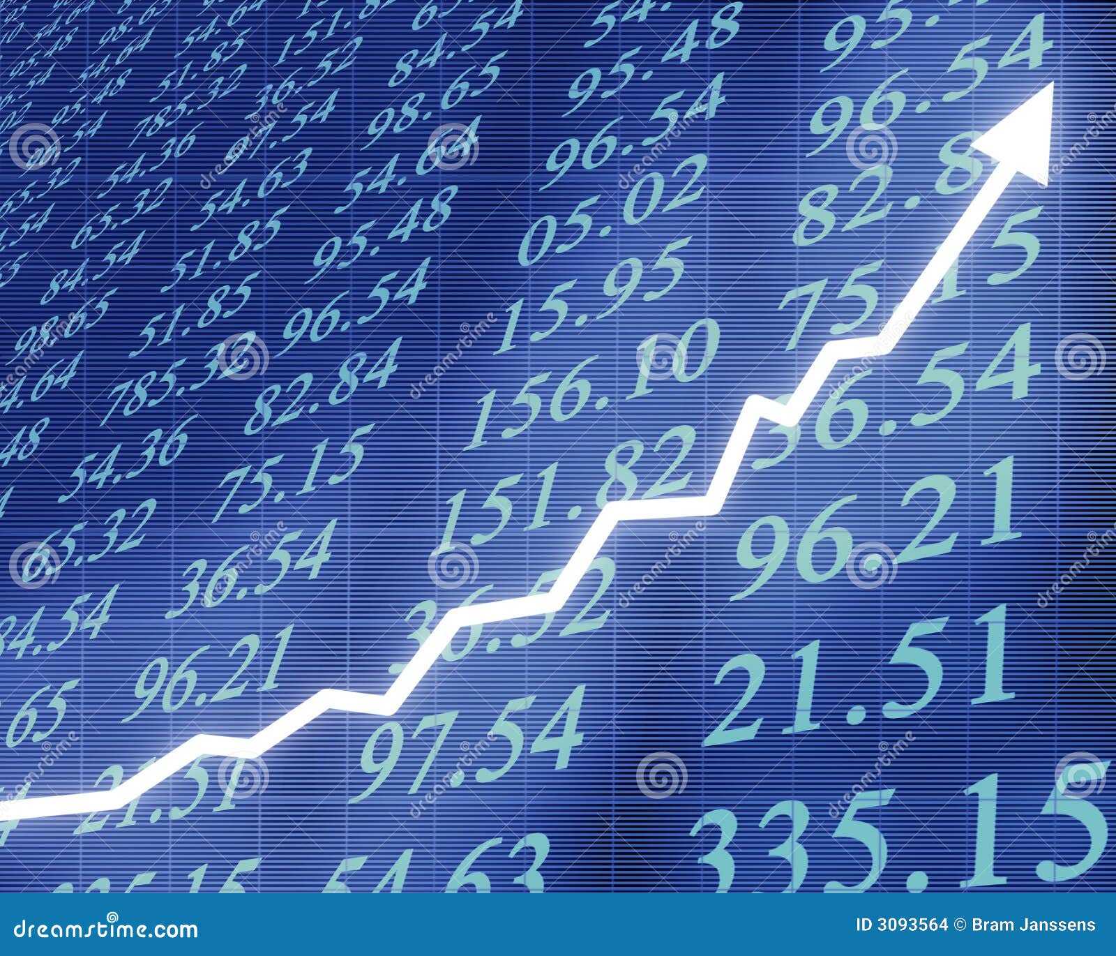 Electronic stock numbers stock illustration. Illustration of global ...
