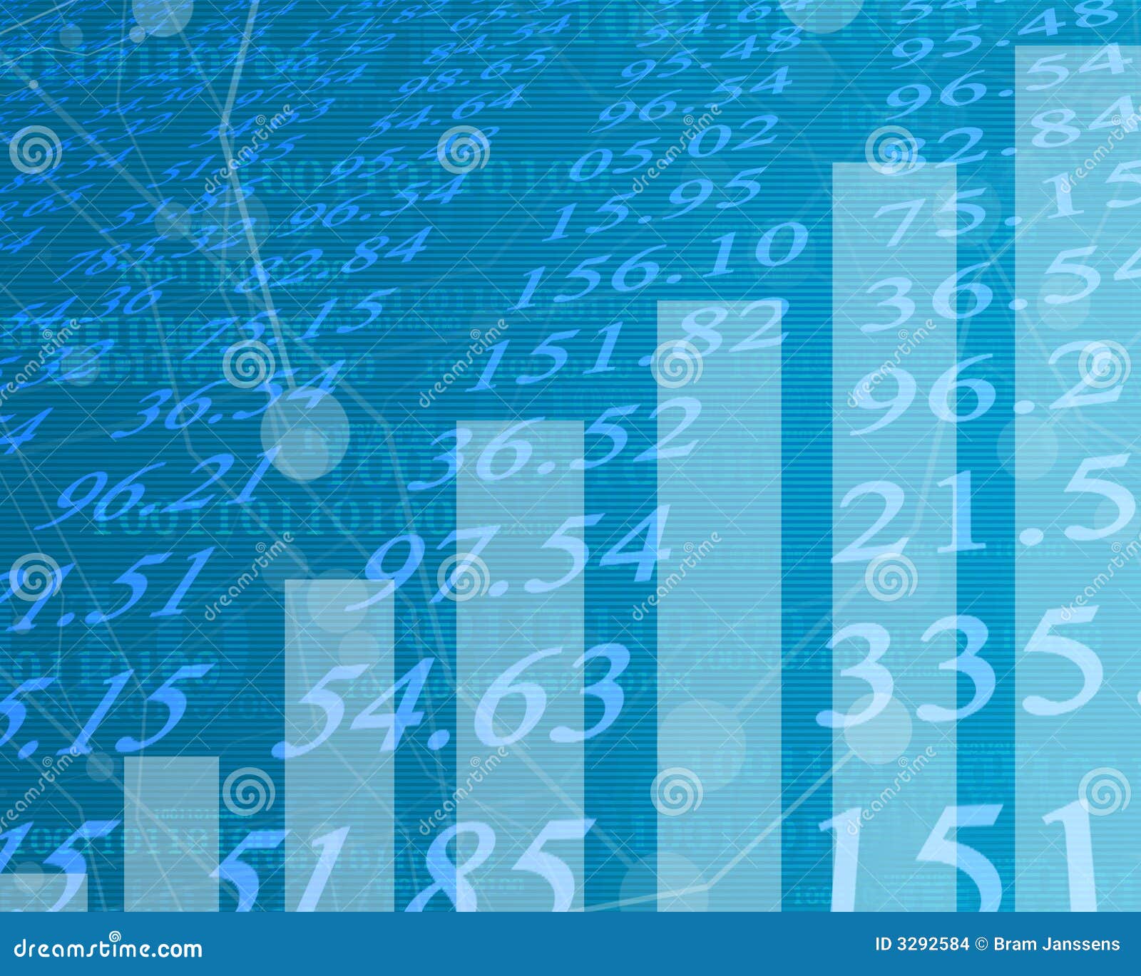Electronic stock numbers stock illustration. Illustration of market ...