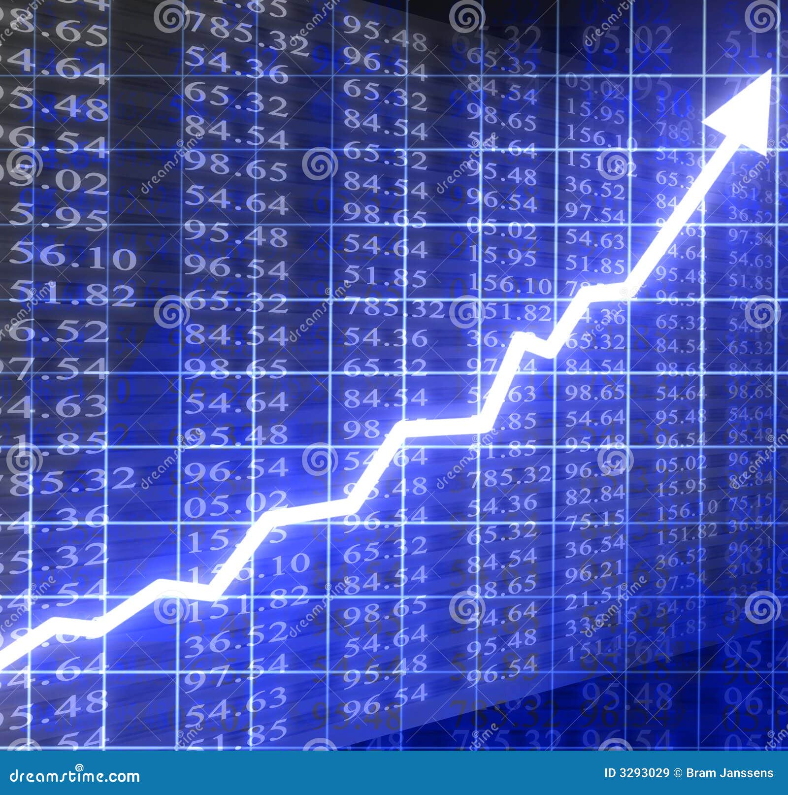 Electronic stock numbers stock illustration. Illustration of finances ...