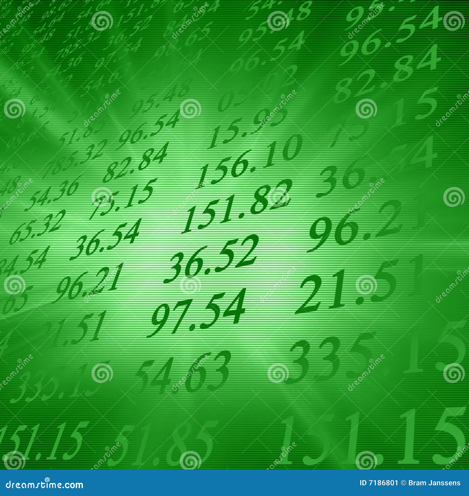 Electronic stock numbers stock illustration. Illustration of shares ...