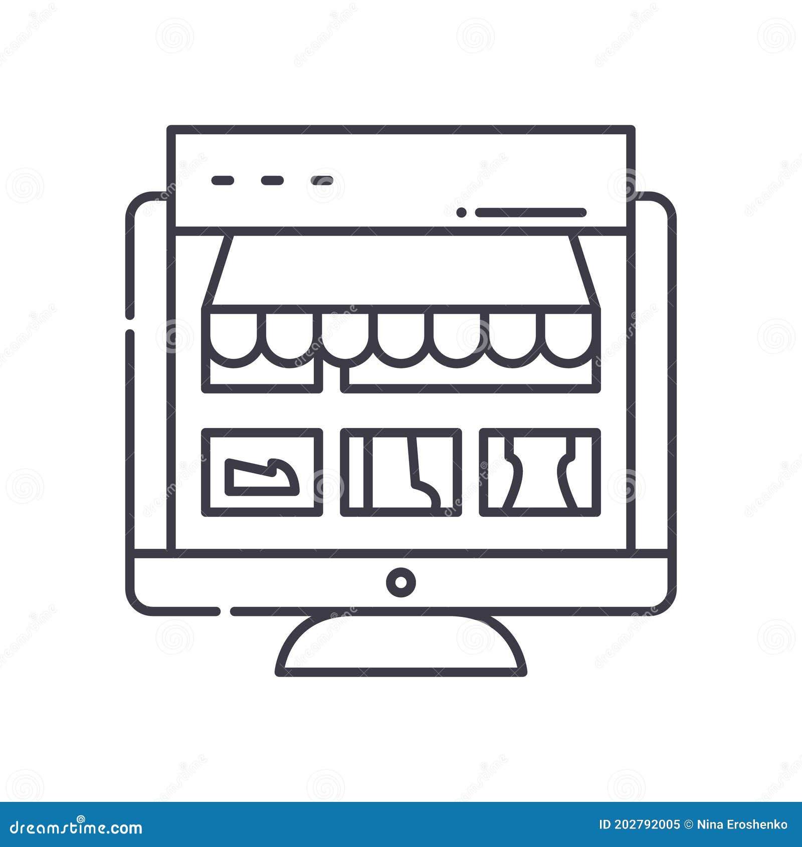 Storefront Icon, Cartoon Style Vector Illustration | CartoonDealer.com ...