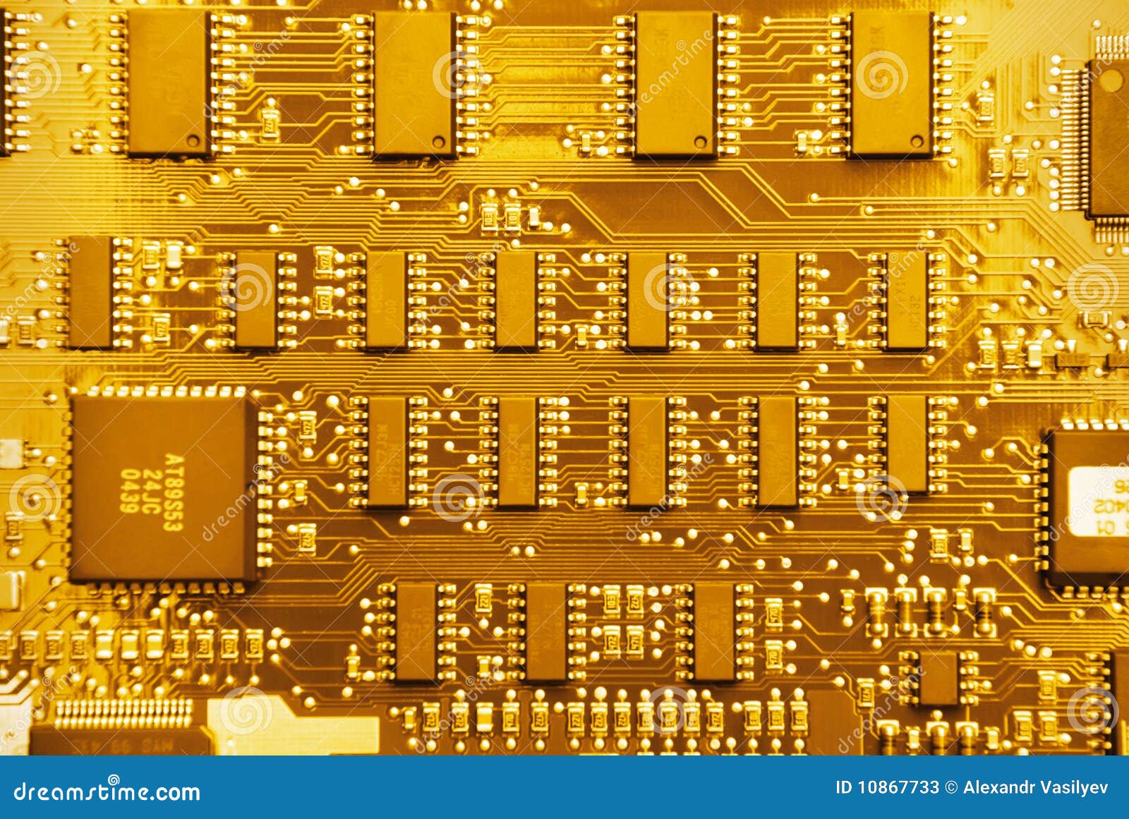 Electronic system board stock image. Image of circuit - 10867733