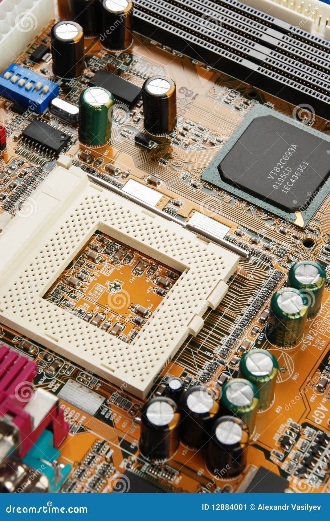 Electronic system board stock image. Image of device - 12884001