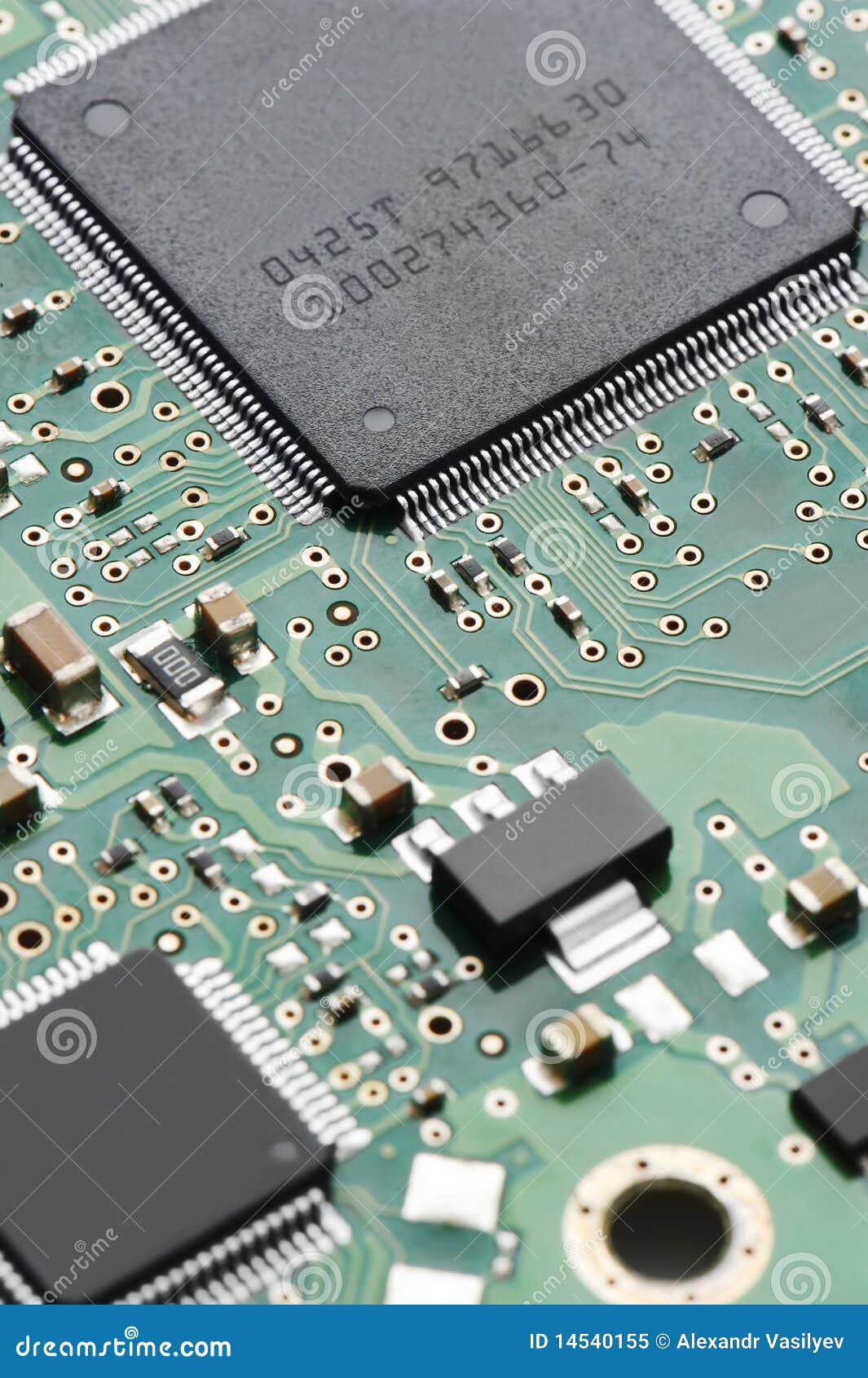 Electronic system board stock image. Image of computer - 14540155