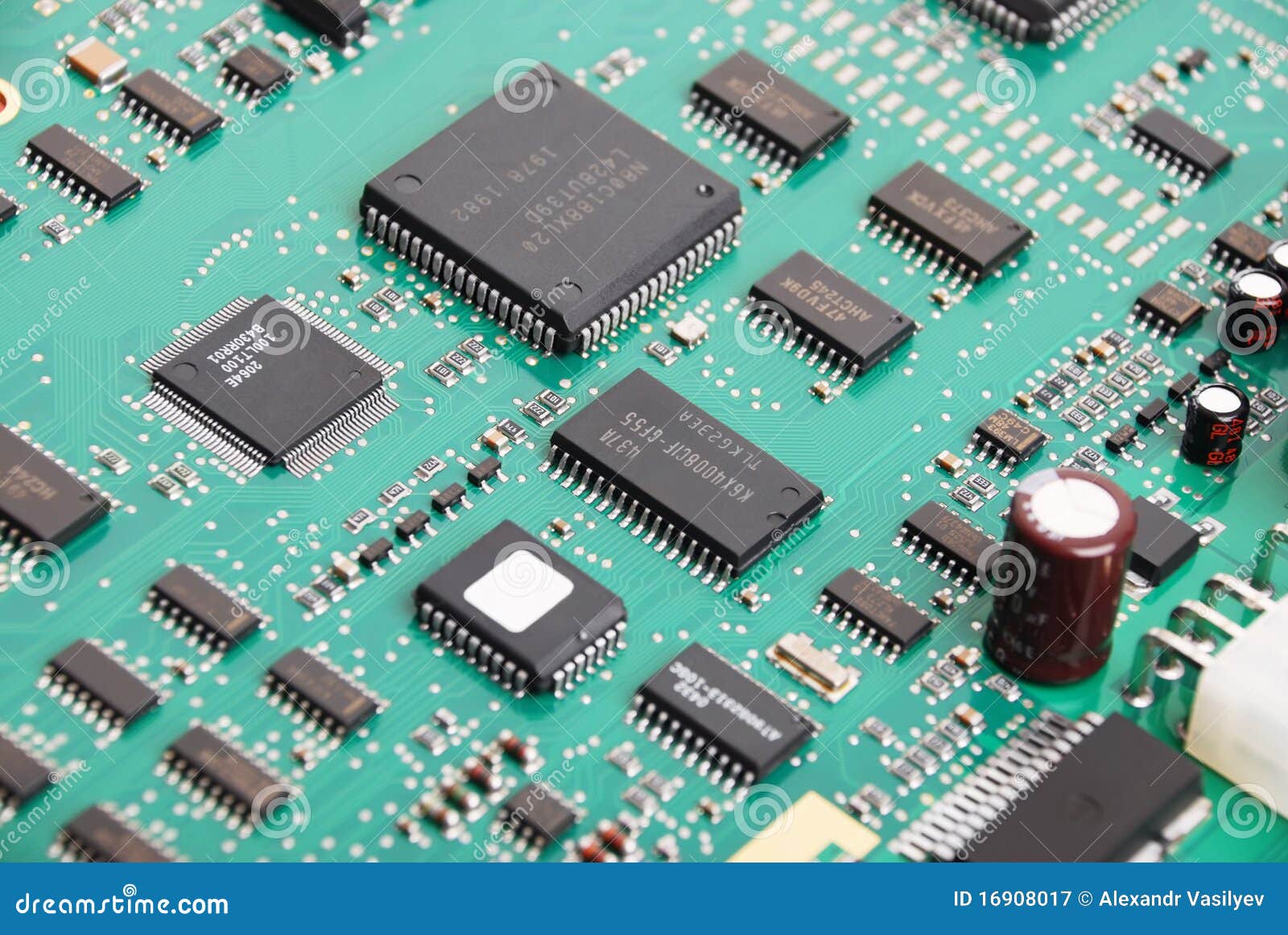 Electronic system board stock image. Image of communication - 16908017