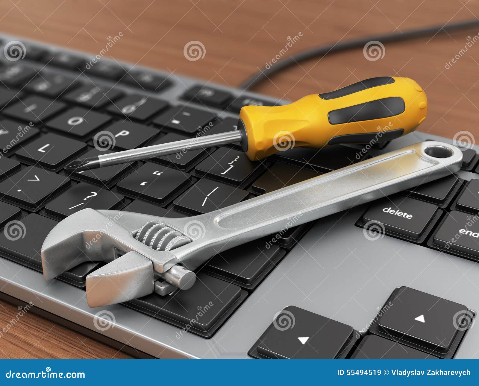 Electronic Technical Support Concept. Stock Image - Image of internet ...