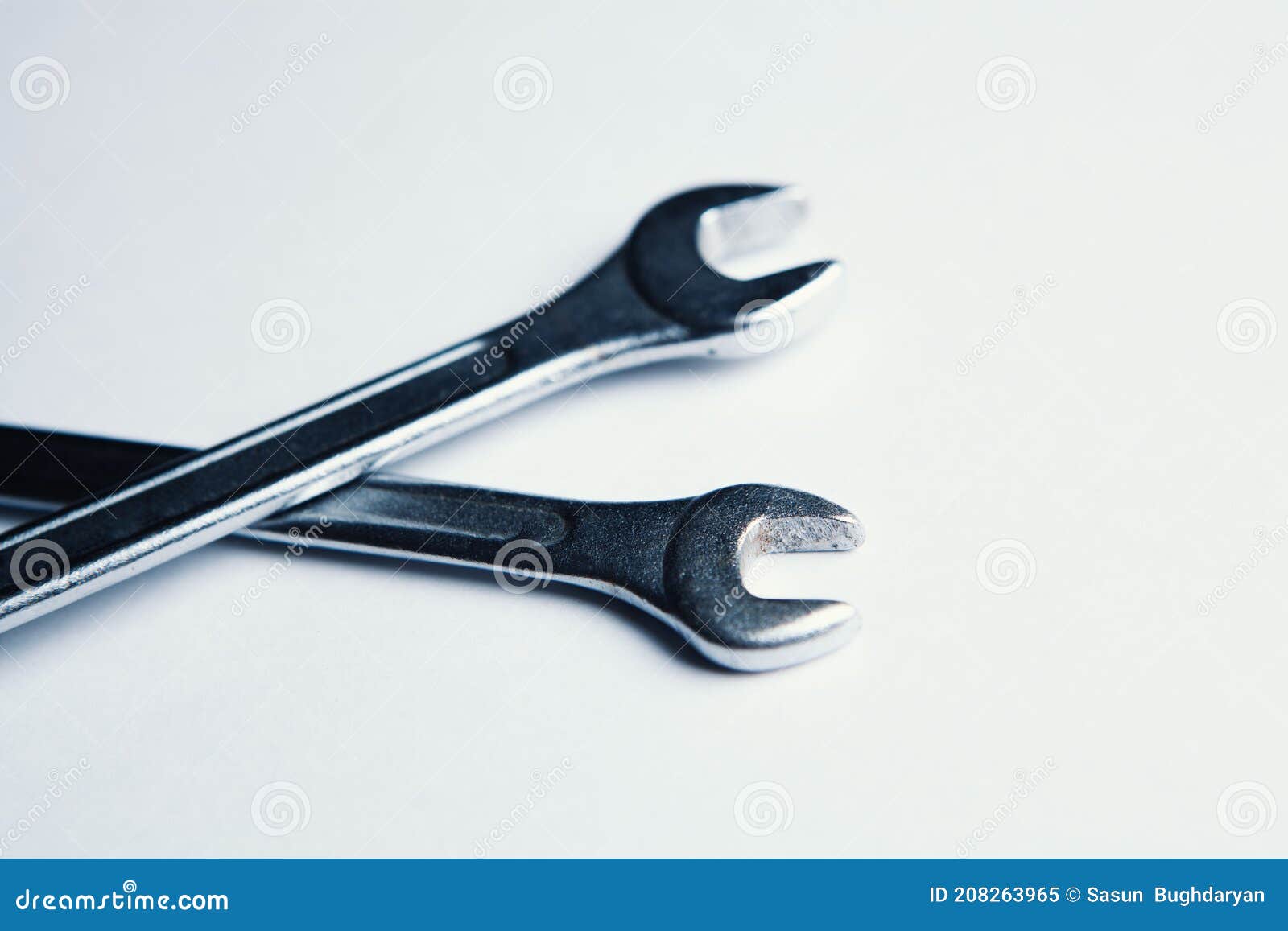 Electronic Technical Support Concept. Wrenches Stock Image - Image of ...
