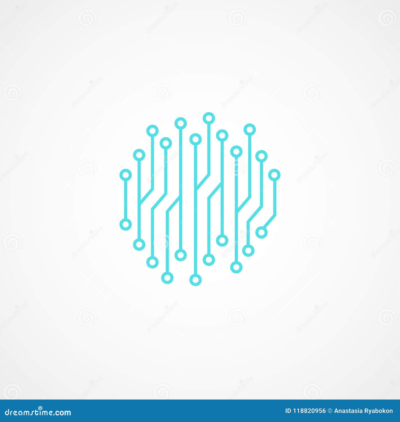 Electronic Technology Abstract Vector Stock Vector - Illustration of ...
