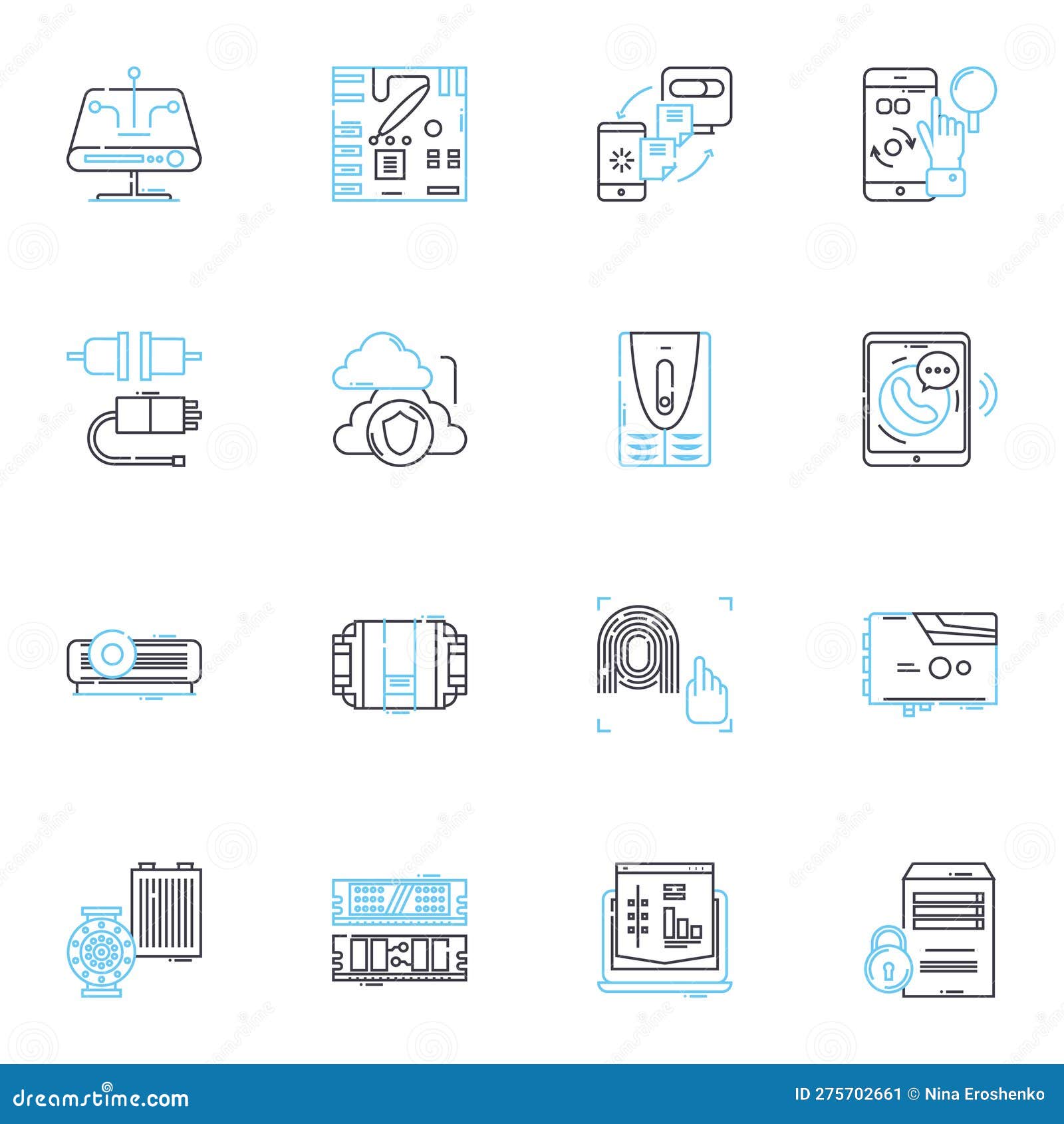 Vector Set Of LEDS. Icons For Light-emitting Economical LED Lamps. Led ...