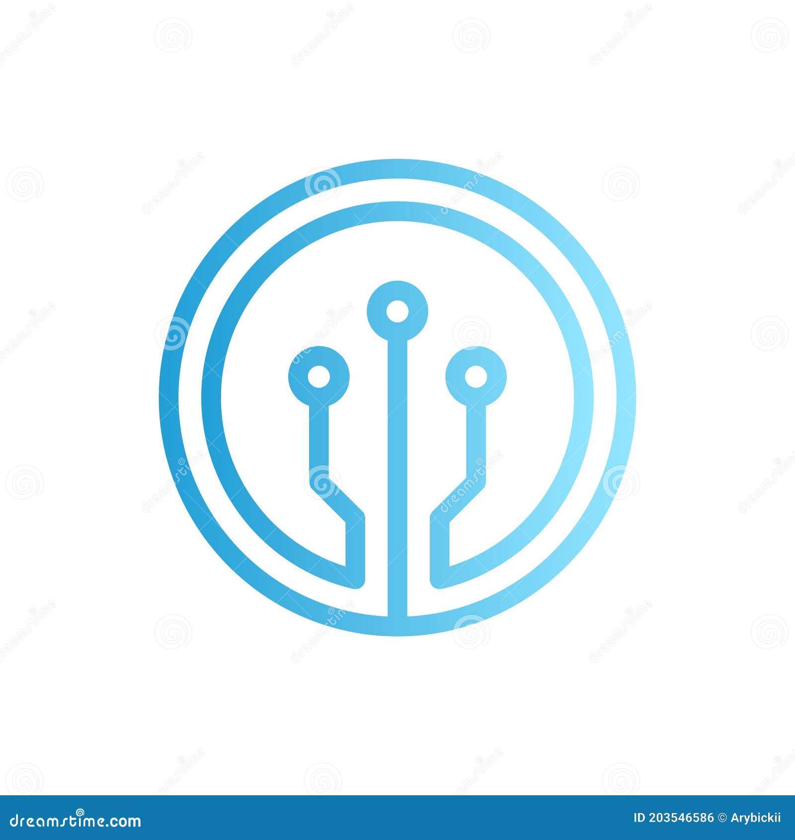 Electronic Technology Logo Design. Vector Stock Vector - Illustration ...