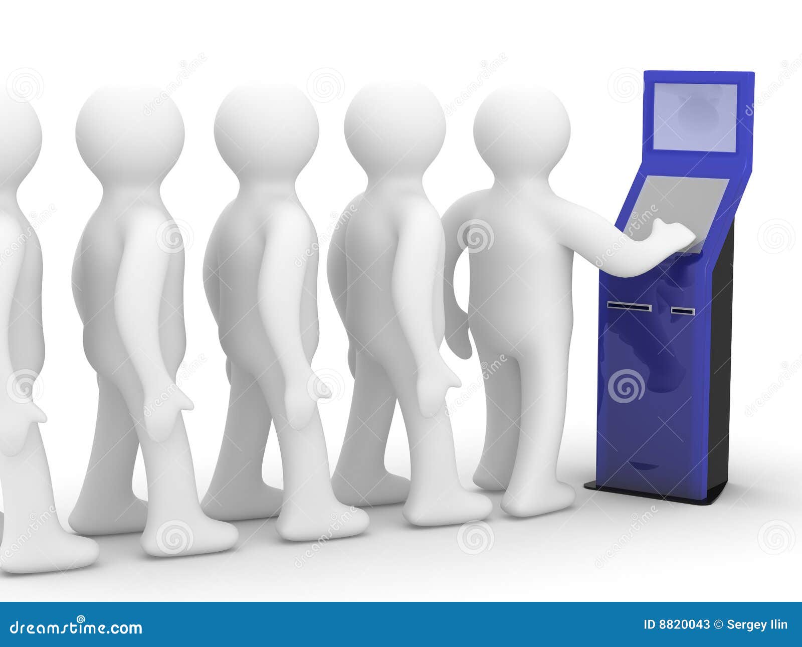 Electronic Terminal On A White Background Royalty-Free Stock ...