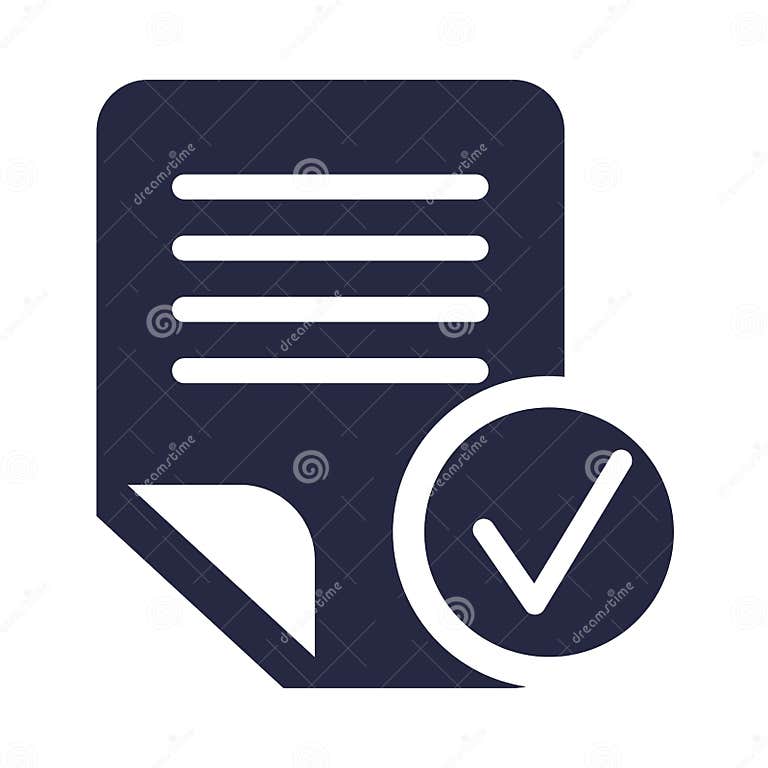 Electronic Text Document Symbol Glyph Vector Illustration Stock ...