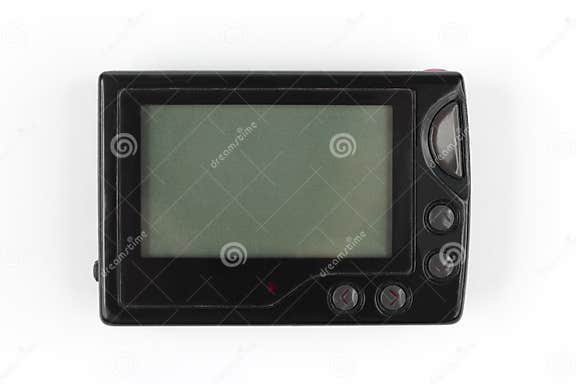 Electronic Text Pager with a Large Screen Stock Photo - Image of sender ...