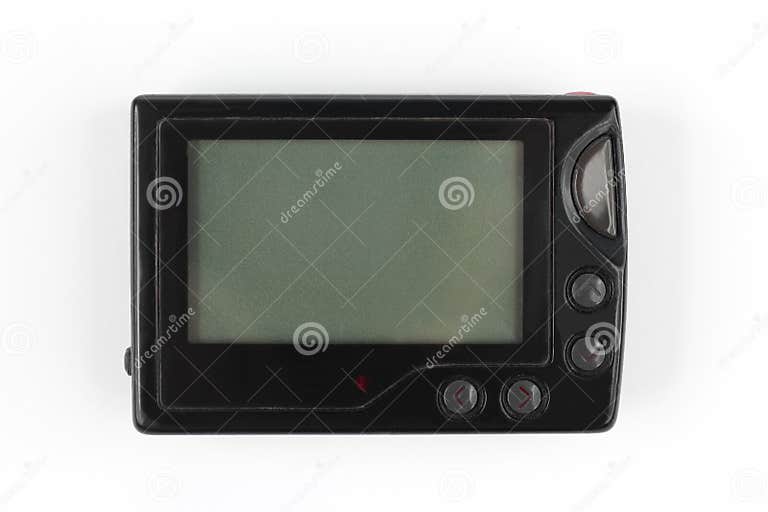 Electronic Text Pager with a Large Screen Stock Photo - Image of sender ...