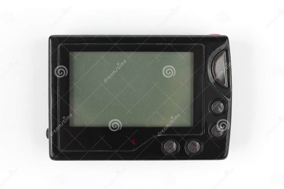 Electronic Text Pager with a Large Screen Stock Photo - Image of sender ...