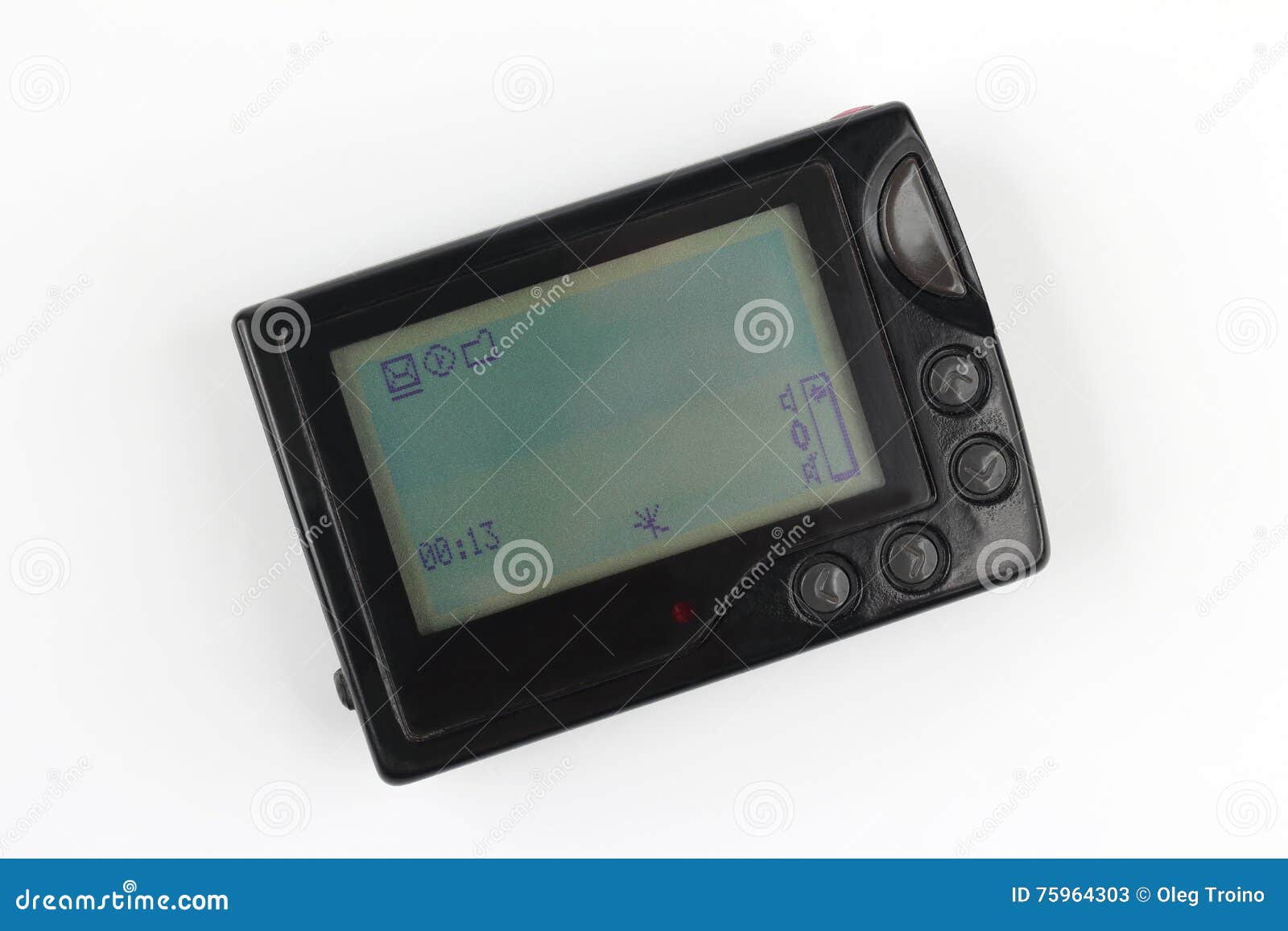 Electronic Text Pager with a Large Screen Stock Image - Image of ...