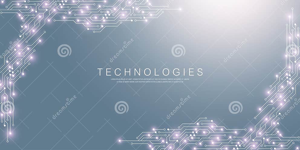 Electronic Texture for Computer Technology. Engineering Background ...