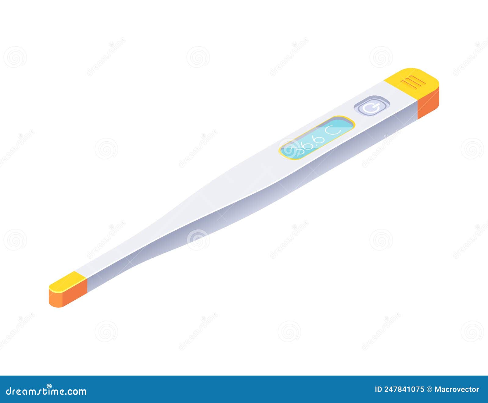 Electronic Thermometer Isometric Composition Stock Vector - Illustration of smart, symbol: 247841075