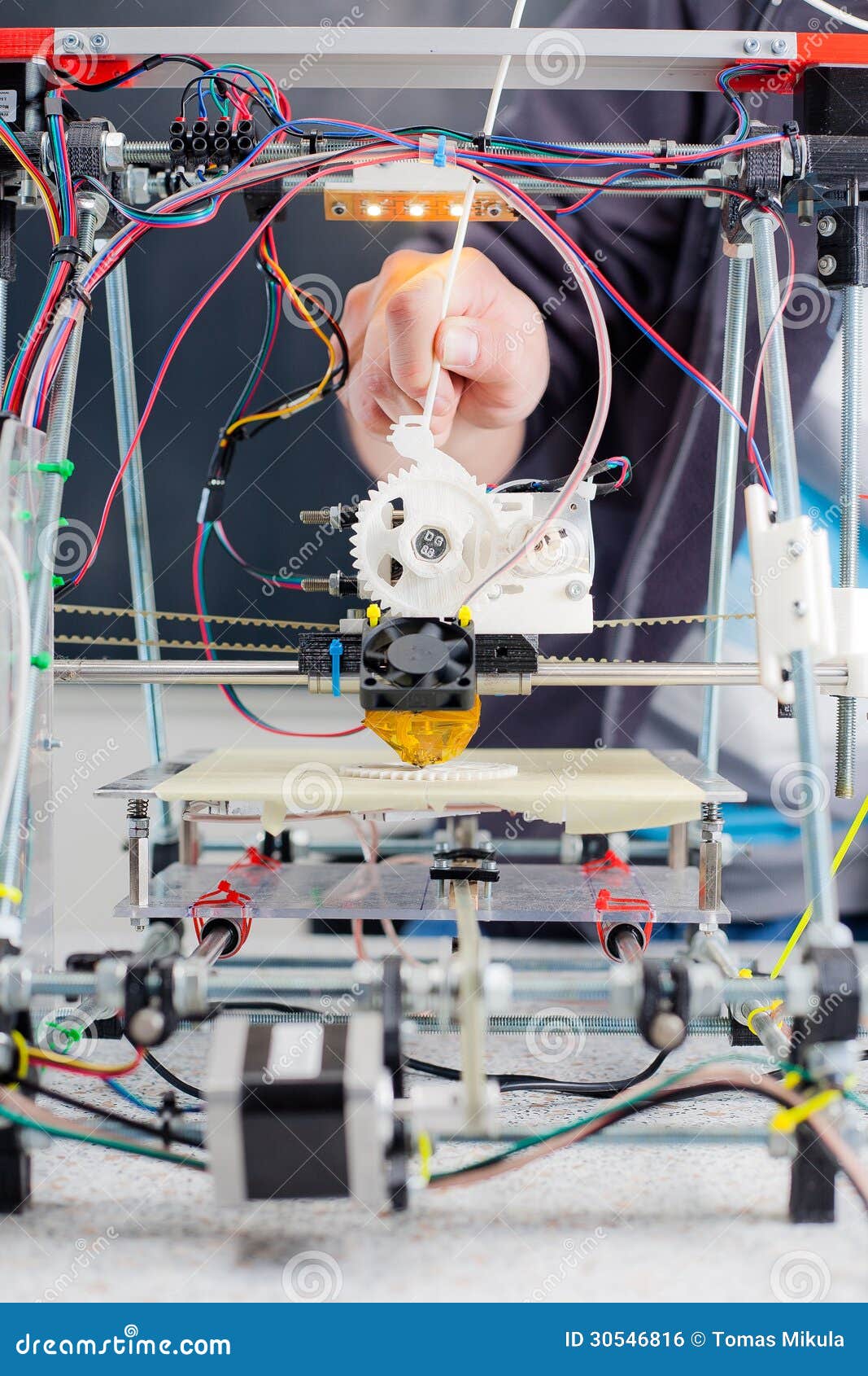 3D Printer - Electronic Three Dimensional Plastic Stock Photo - Image ...