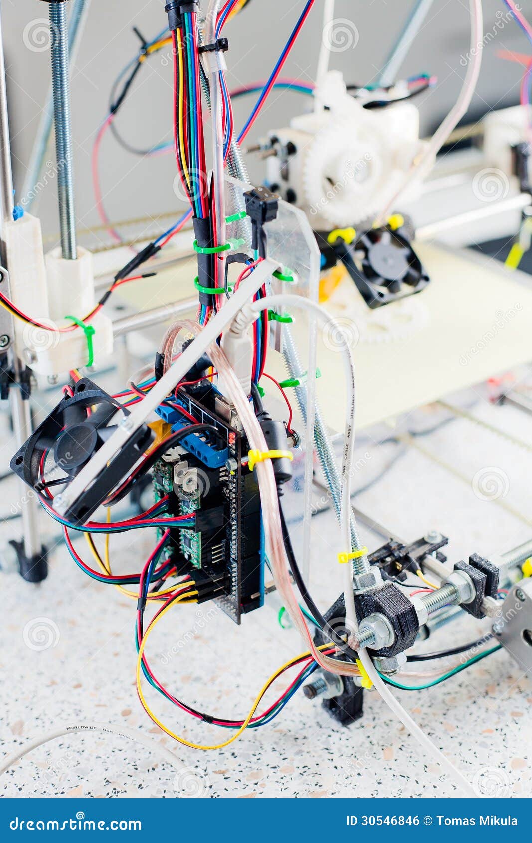 3D Printer - Electronic Three Dimensional Plastic Stock Photo - Image ...