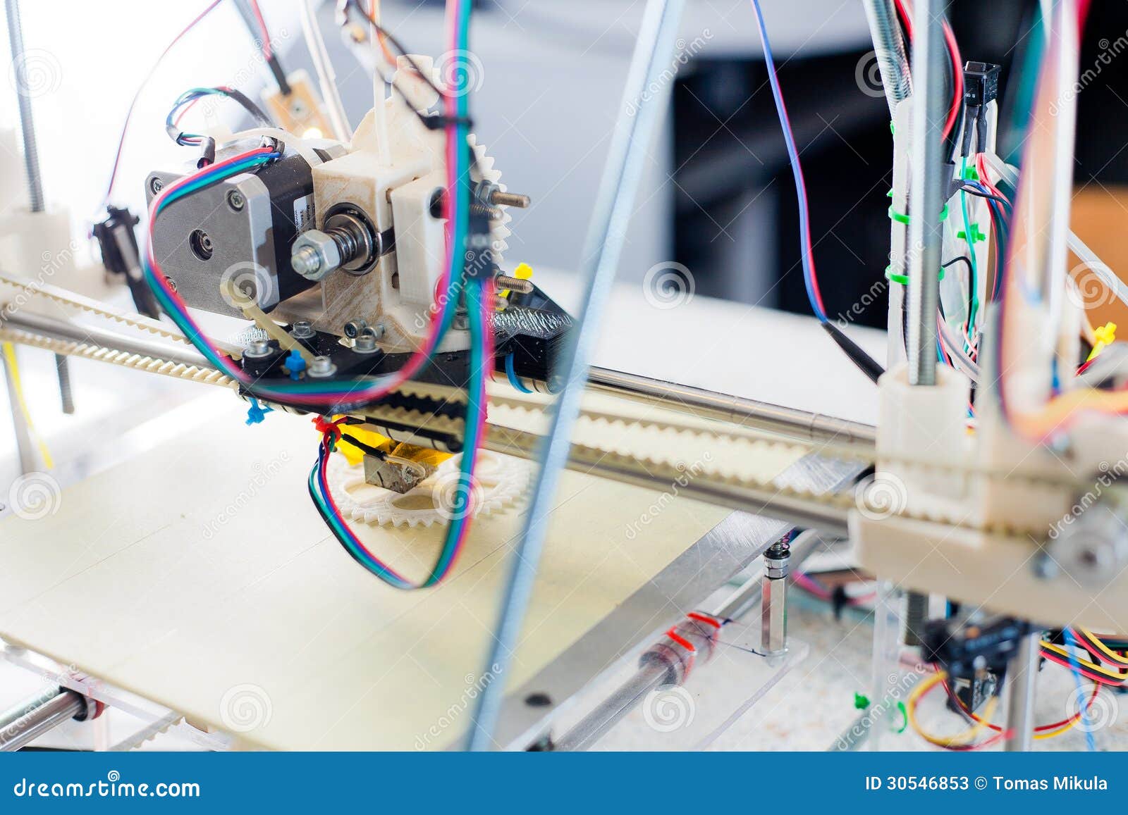 3D Printer - Electronic Three Dimensional Plastic Stock Image - Image ...