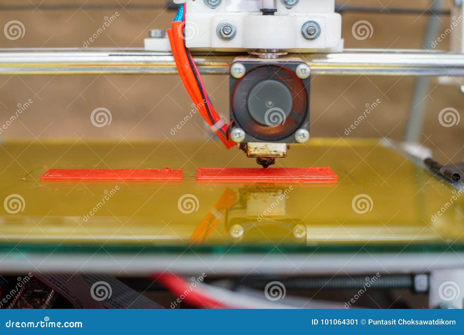 Electronic Three Dimensional Plastic Printer Stock Image - Image of ...