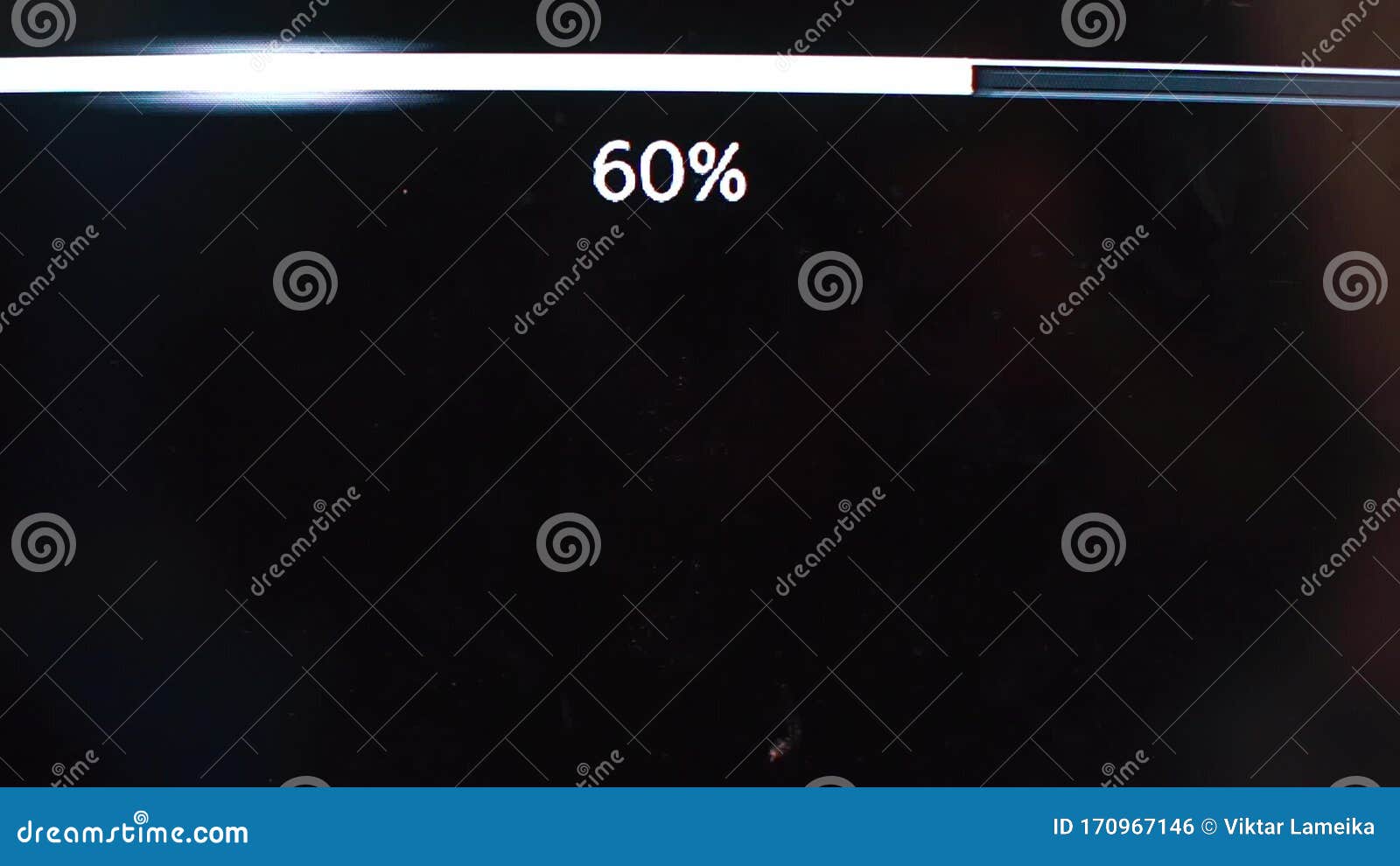 Electronic Ticket Sale Loading Bar on the Screen of a Ticket Vending ...