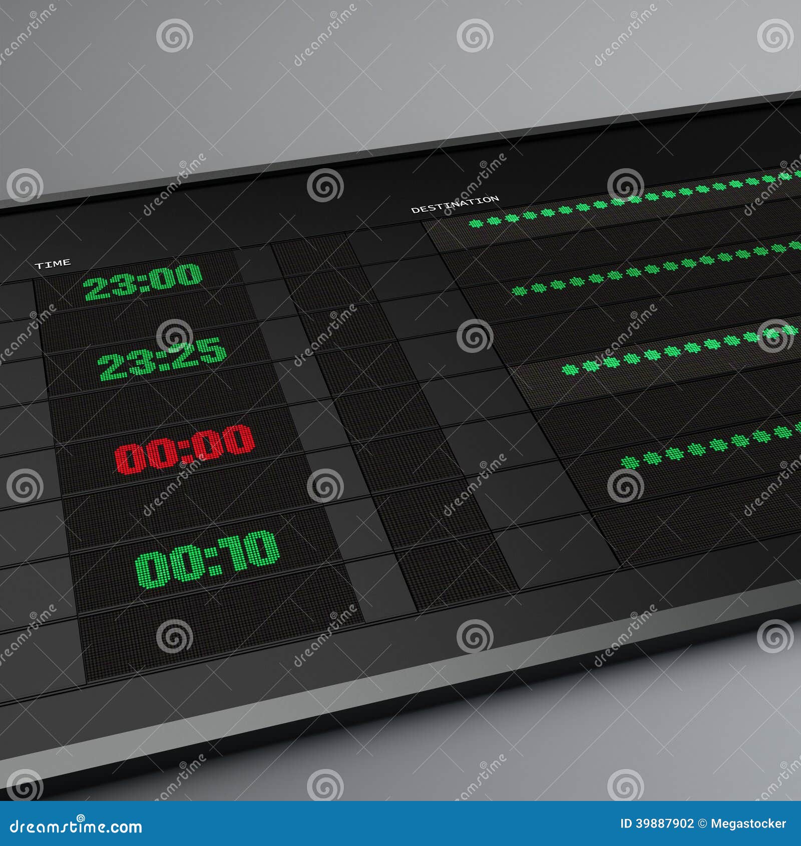 Electronic Timetable stock illustration. Illustration of business ...