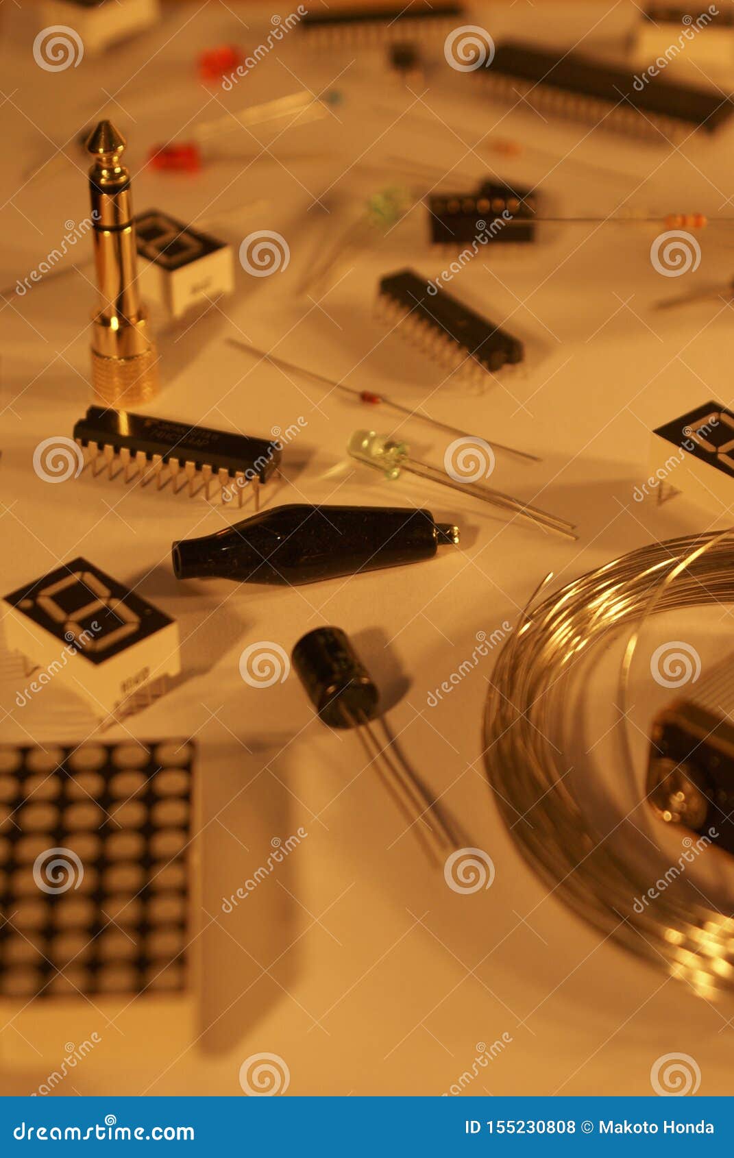 Electronic tools image stock photo. Image of diodes - 155230808