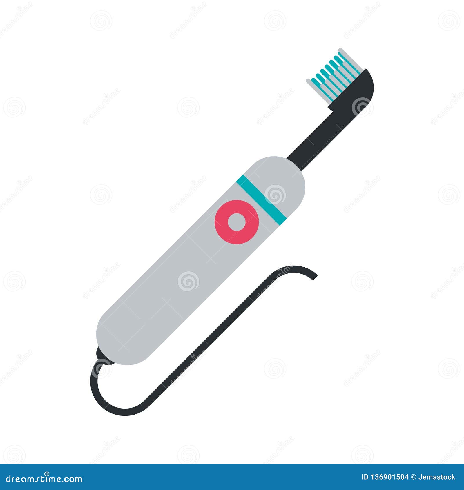 Electronic Toothbrush Device Stock Vector - Illustration of equipment ...