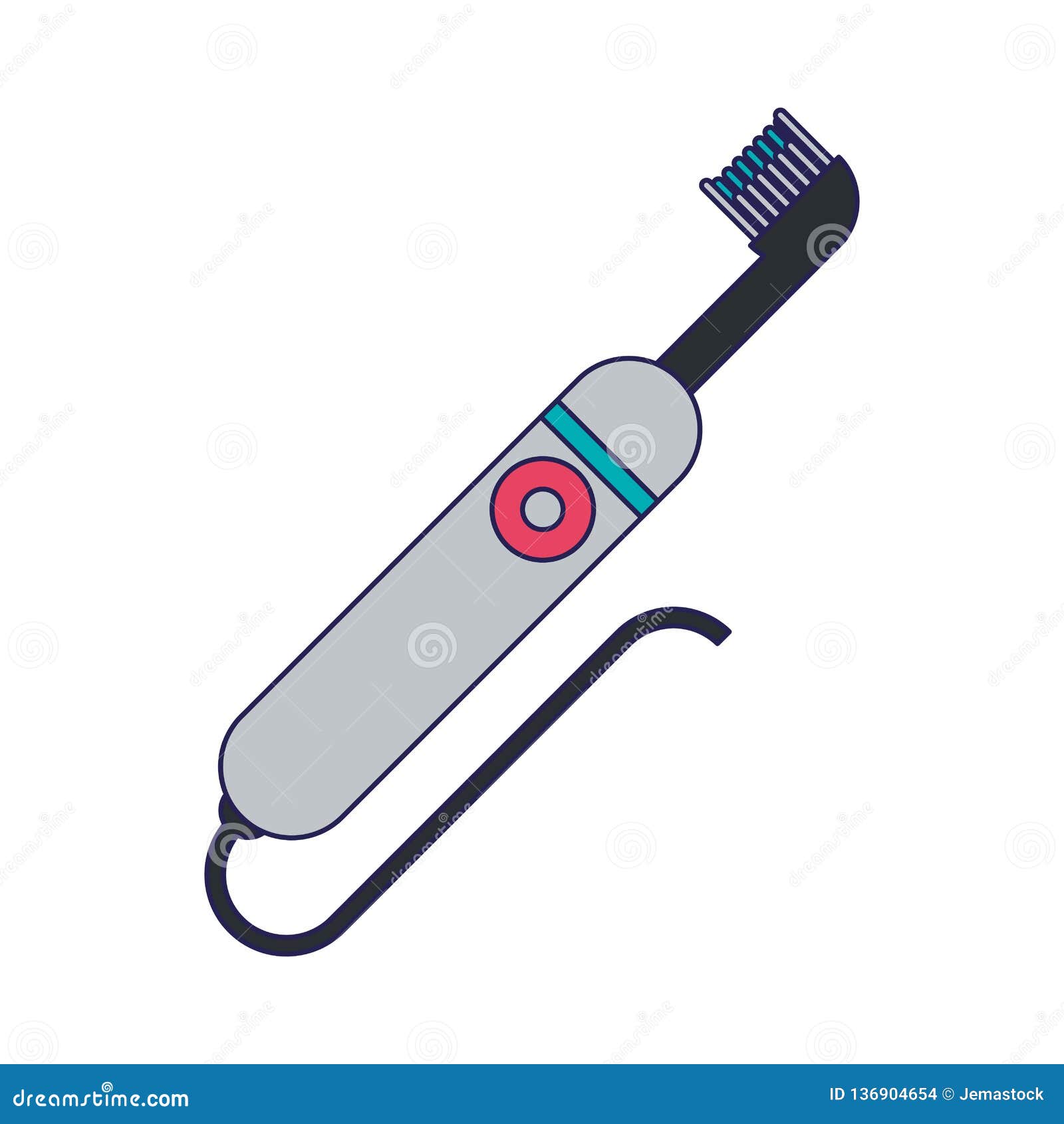 Electronic Toothbrush Device Stock Vector - Illustration of healthy ...