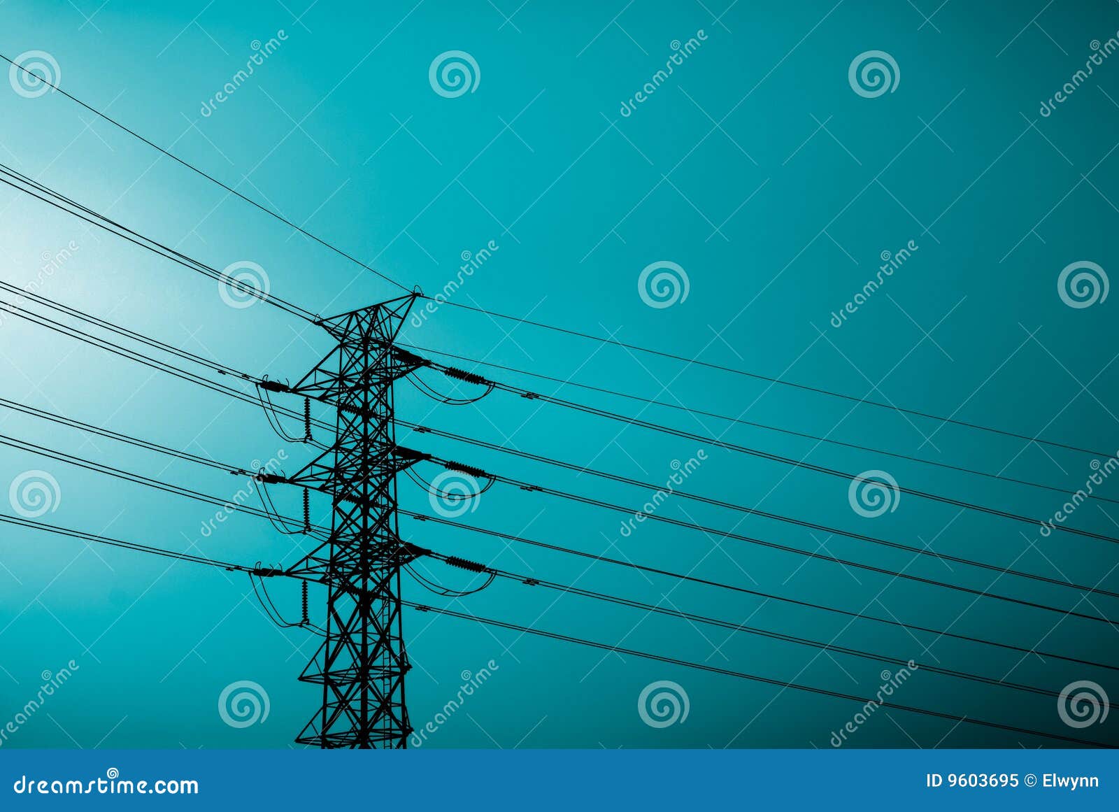 Electronic tower stock image. Image of metal, modern, electric - 9603695