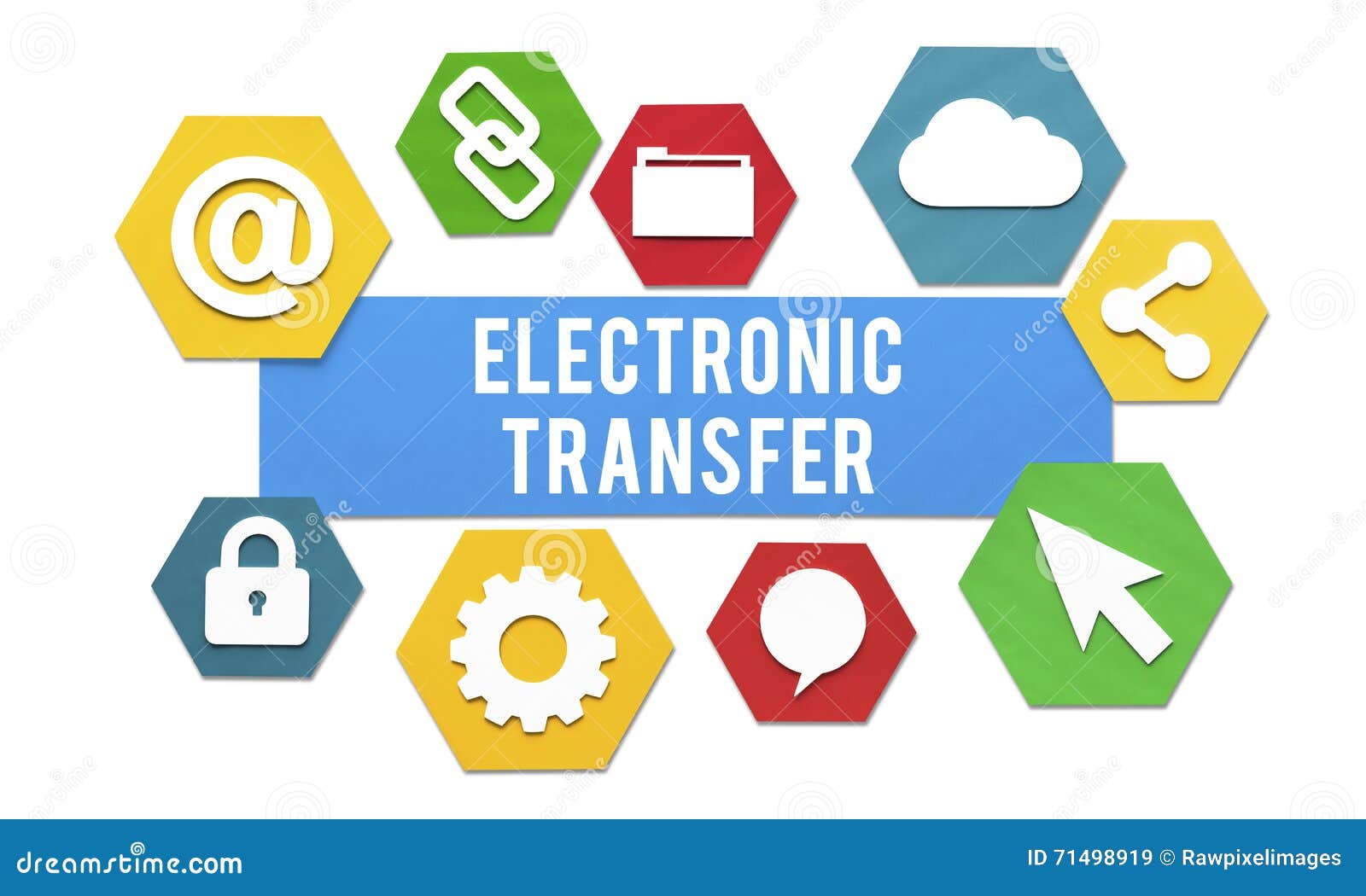Electronic Transfer Banking Payment Online Concept Stock Illustration ...