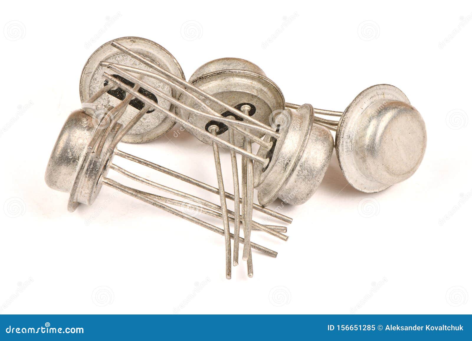 Electronic Transistor Isolated on White Background Stock Image - Image ...