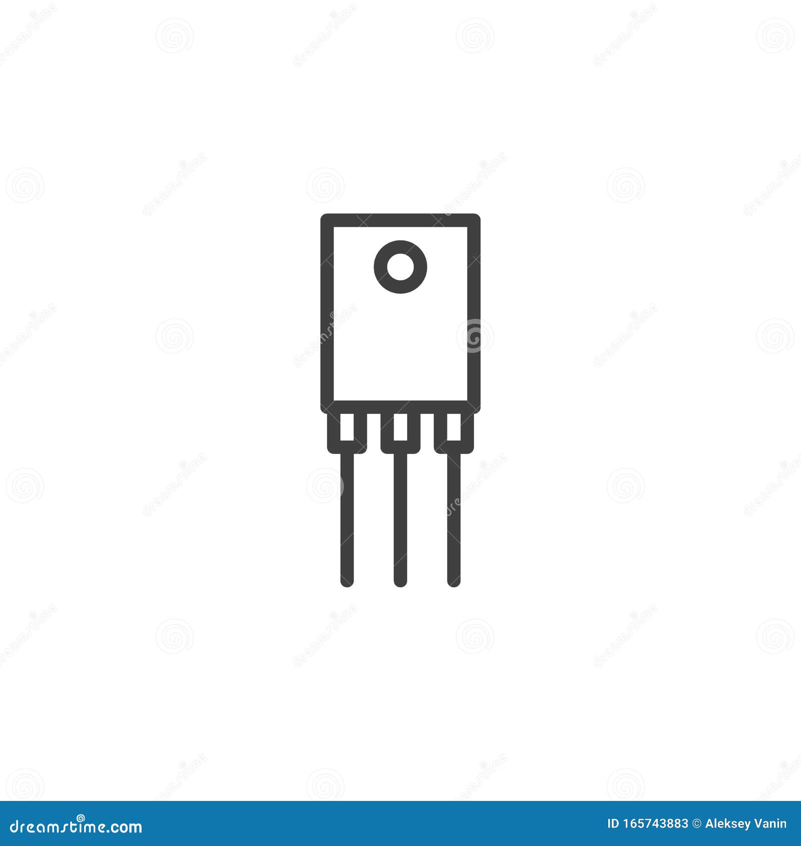 SMD SOT-23 Electronic Transistor Placed On Blueprint 3d Illustration ...