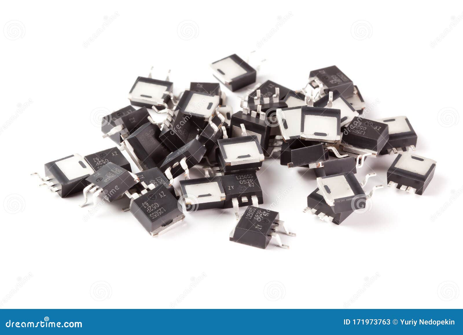 Electronic Transistors on a Light Background Stock Image - Image of ...
