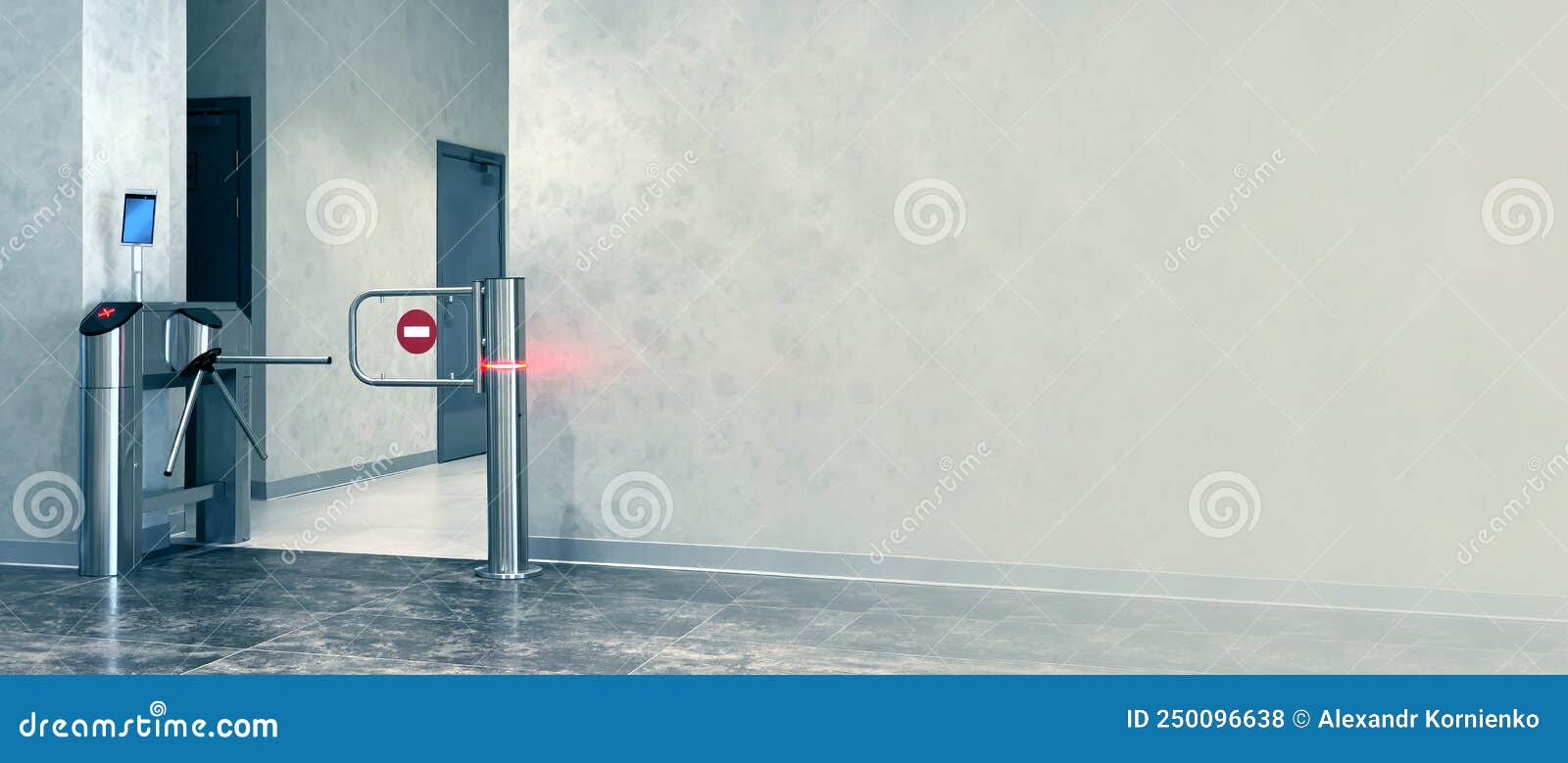 Electronic Turnstile. Access System To the Building Stock Photo - Image ...