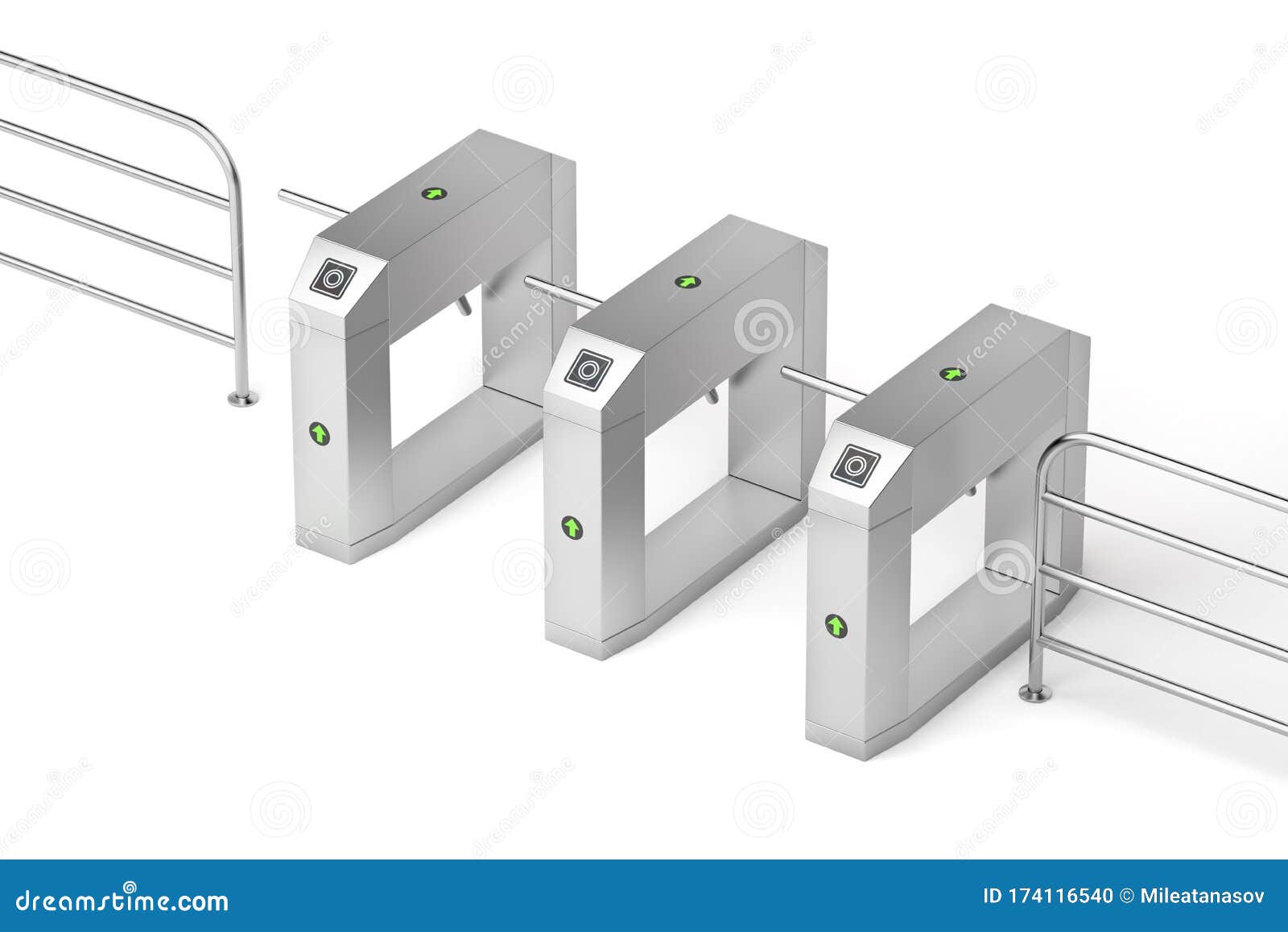 Electronic turnstiles stock illustration. Illustration of metro - 174116540